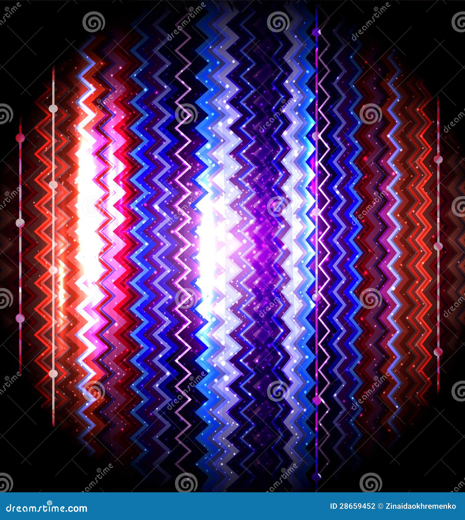 Vector Zigzag Striped Abstract Background Stock Vector - Illustration ...