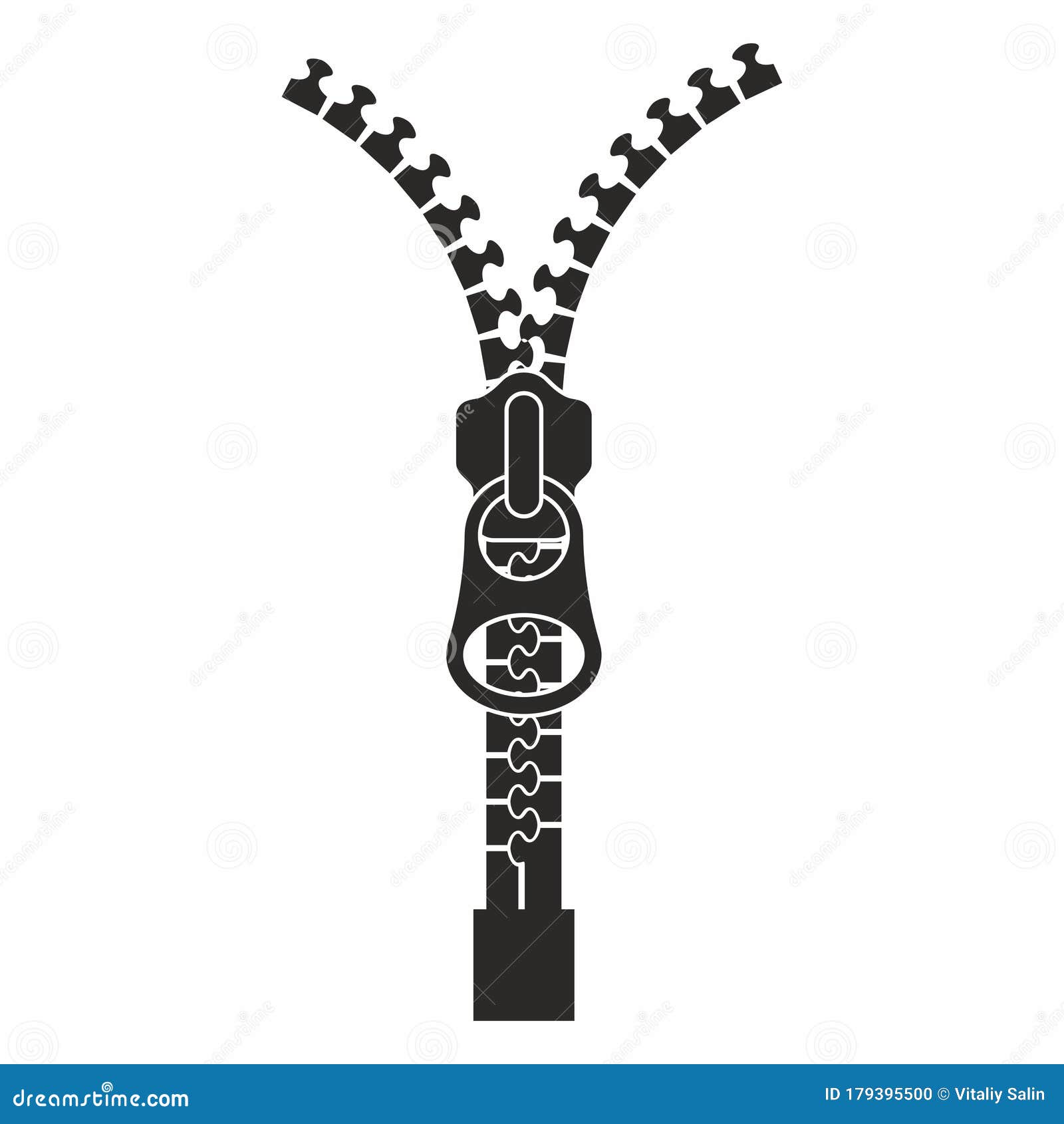 Vector Zipper Icon. Closed and Open Zipper, Fastener. Zip Stock ... Vector Zipper Icon. Closed and Open Zipper, Fastener. Zip Stock ...