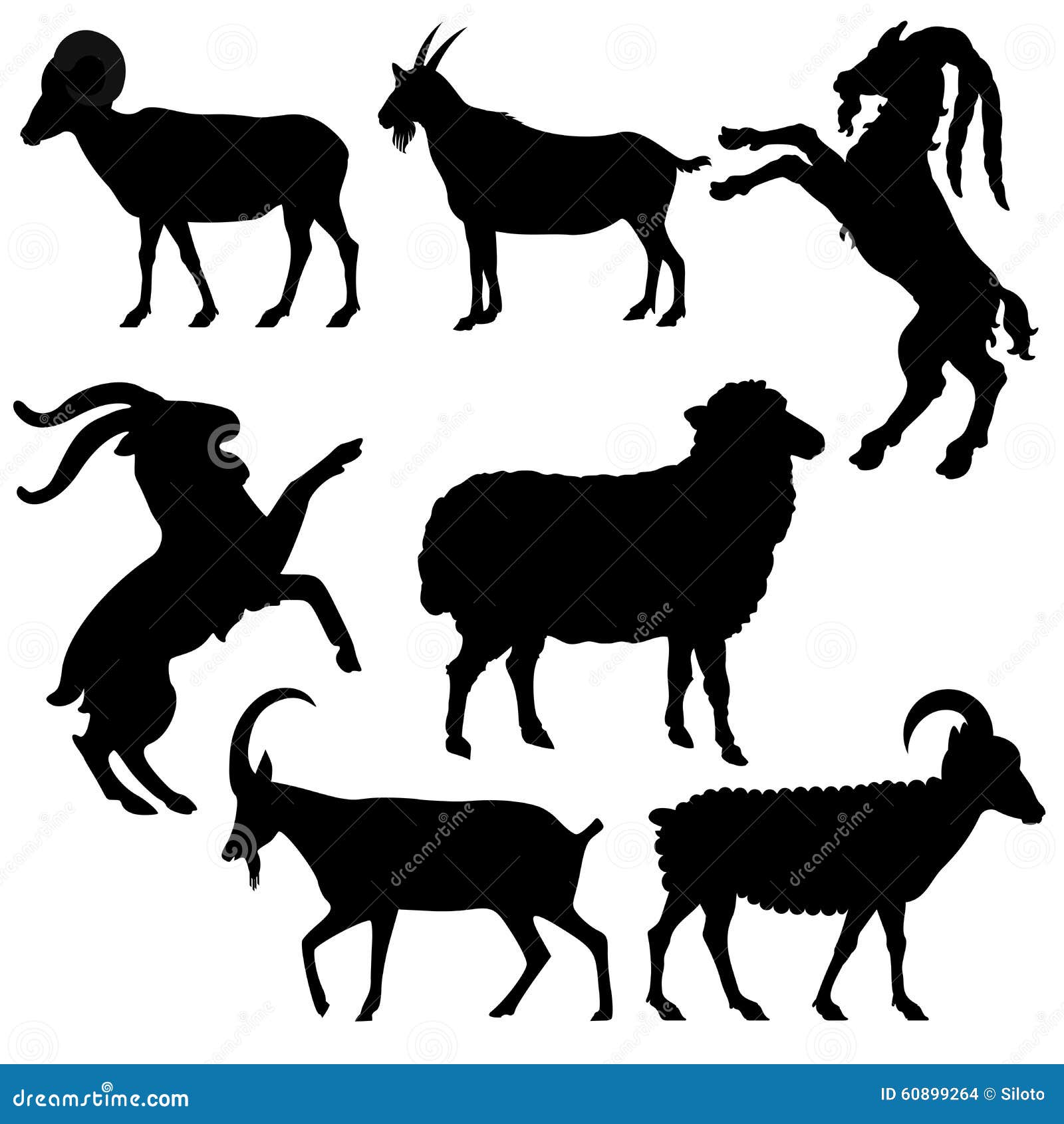 Vector Zodiac Sign - Goat Year Stock Illustration - Illustration of ...