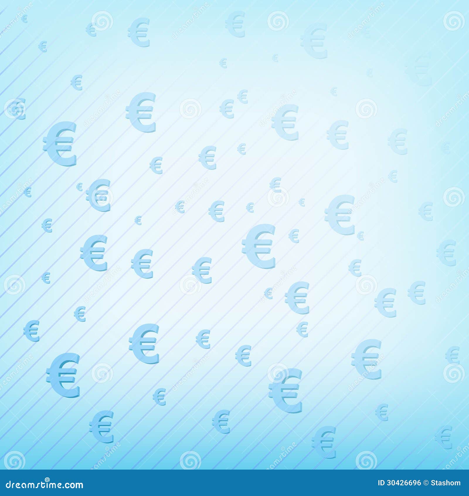 Vectorachtergrond Met Euro Teken Vector Illustratie - Illustration of ...