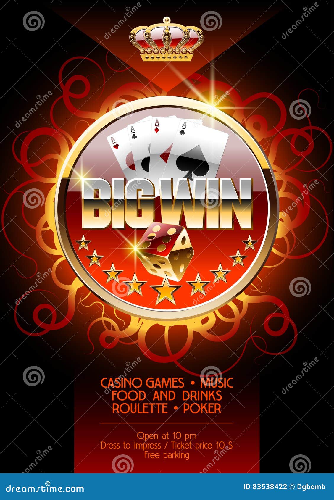 Win Ticket Poster Template Stock Illustrations – 175 Win Ticket Poster ...