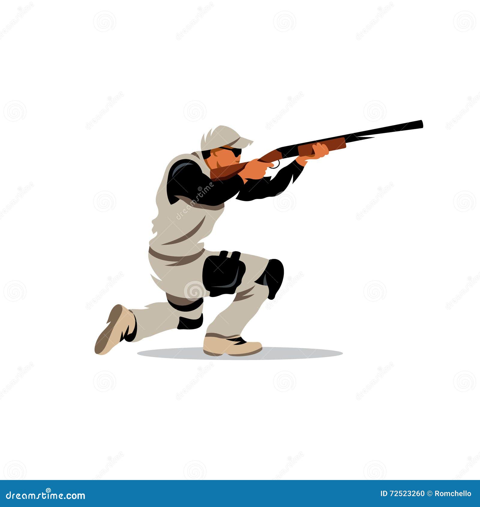 Vectorclay Shooting Cartoon Illustration Vector Illustratie ...