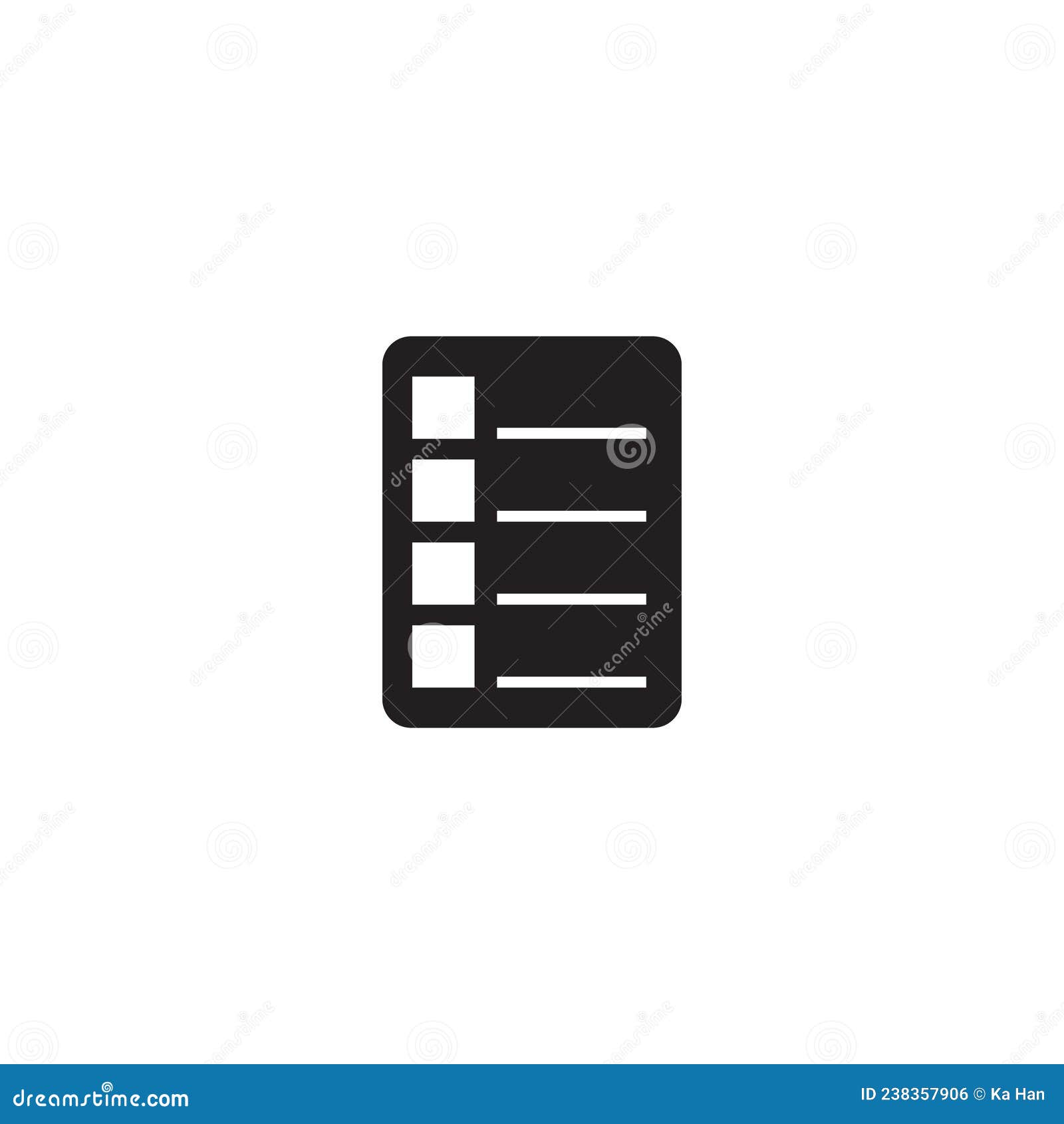 Vectores De Iconos De Lista Ilustración del Vector - Ilustración de ...