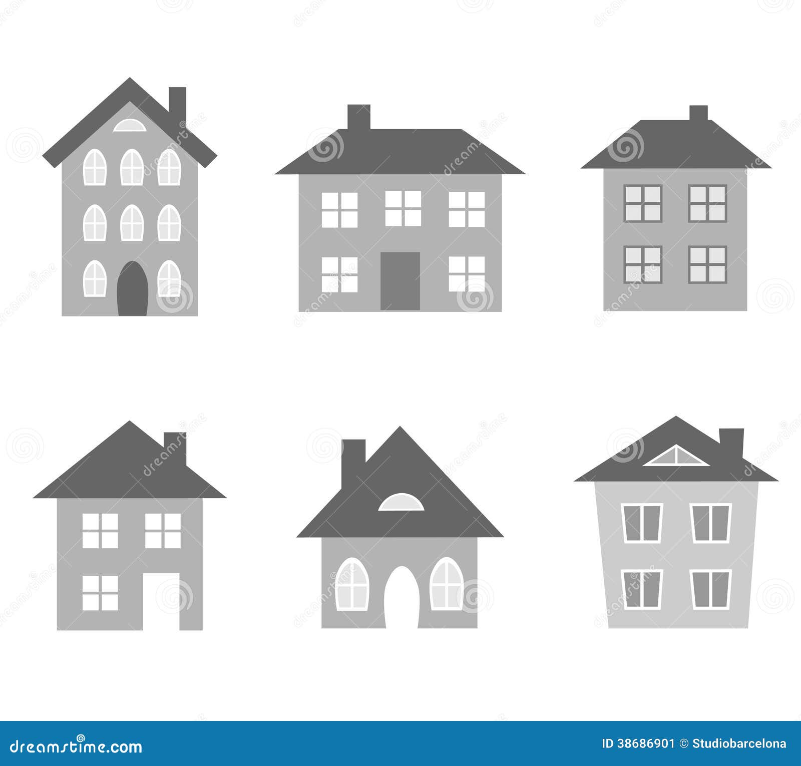 Vectores de las casas stock de ilustración. Ilustración de acortar ...