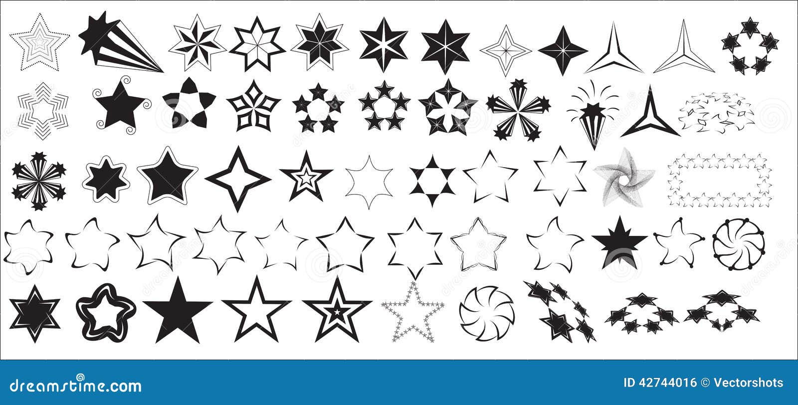 Vectores de las estrellas ilustración del vector. Ilustración de ...