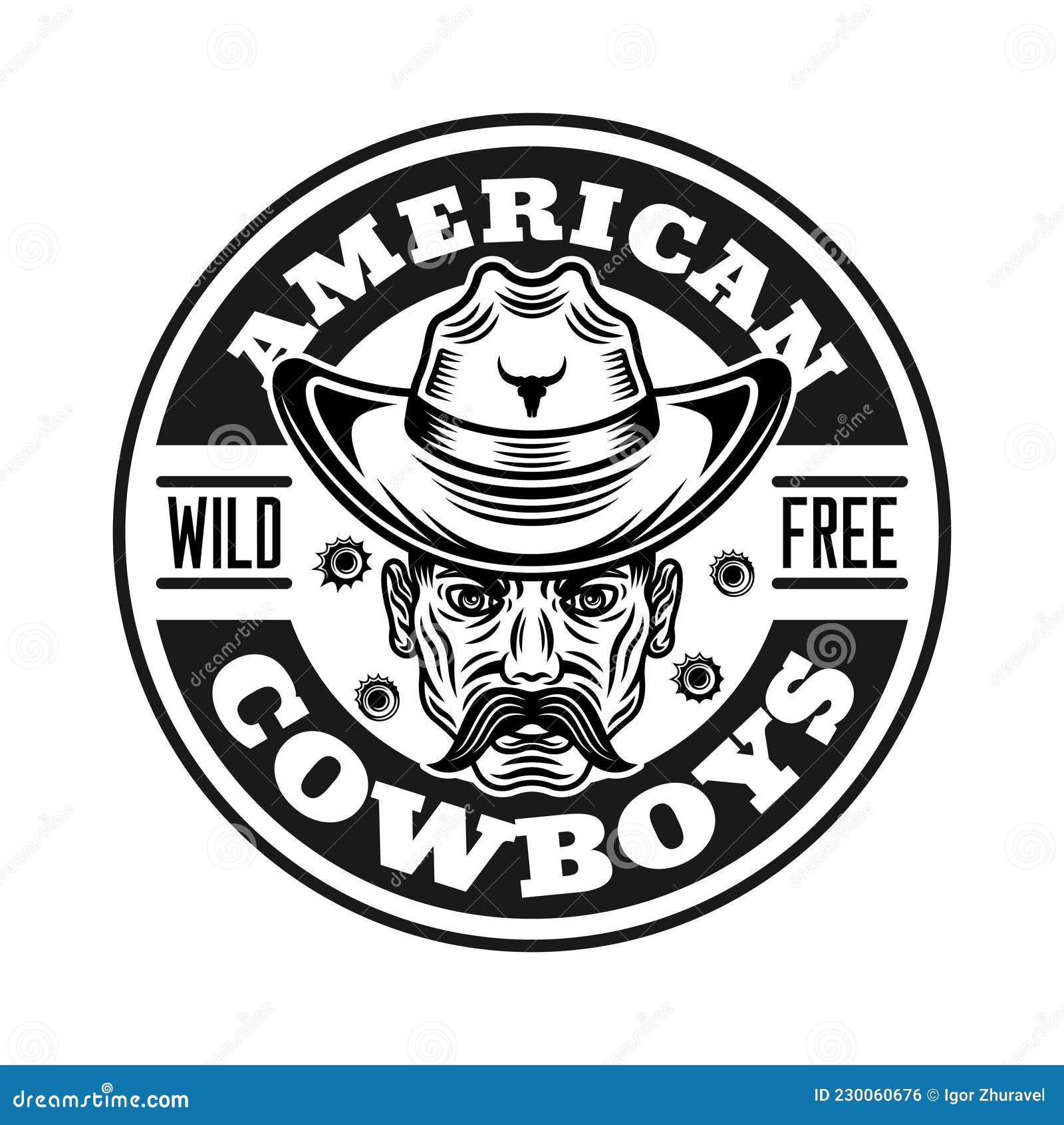 Vectores Vintage De Vintage De Etiqueta De Emblema Redondo De Vaqueros ... Vectores Vintage De Vintage De Etiqueta De Emblema Redondo De Vaqueros ...