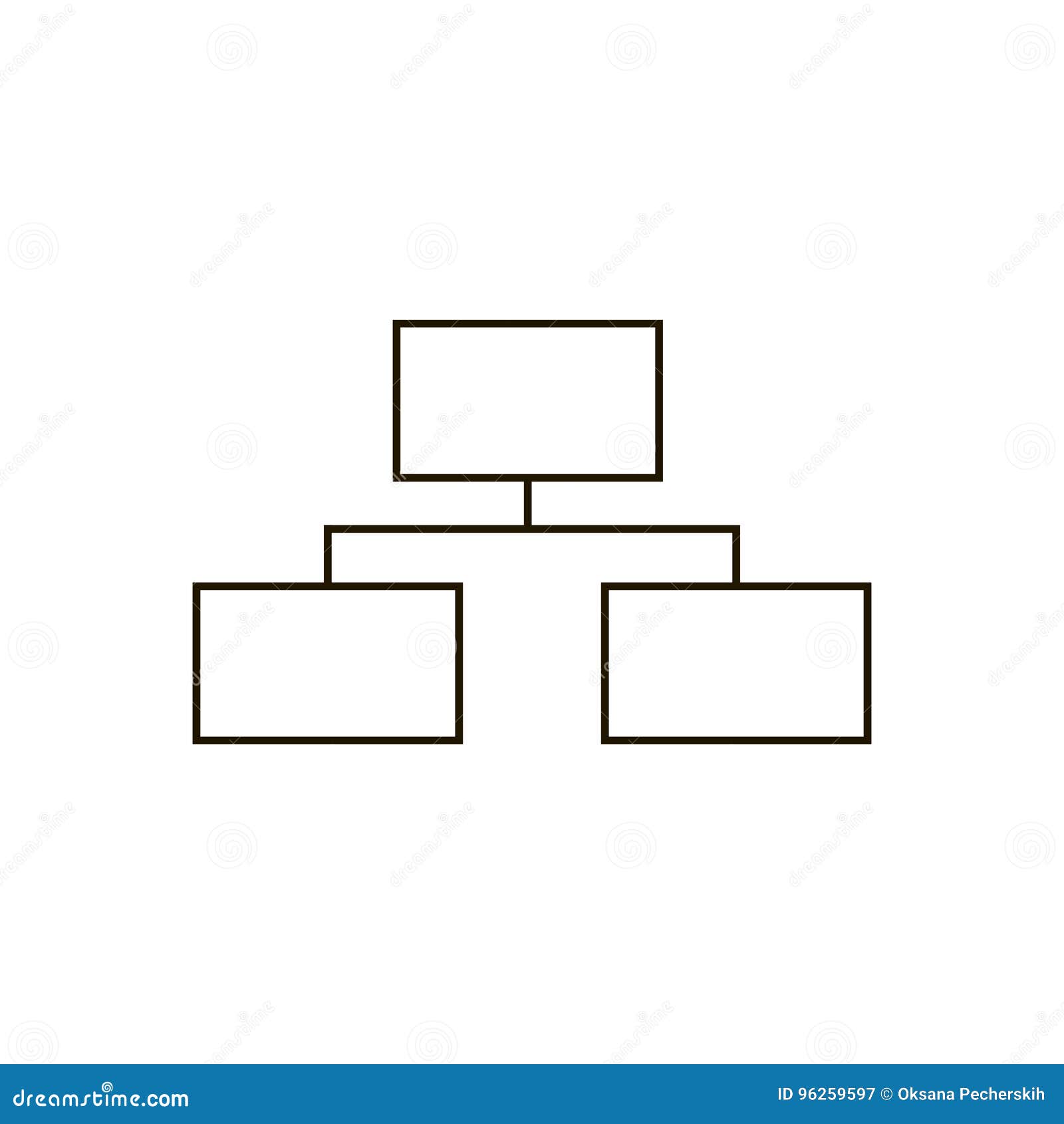 Vectorial Beeld Van Een Boomstructuur Van Elementen Zwarte Regeling ...