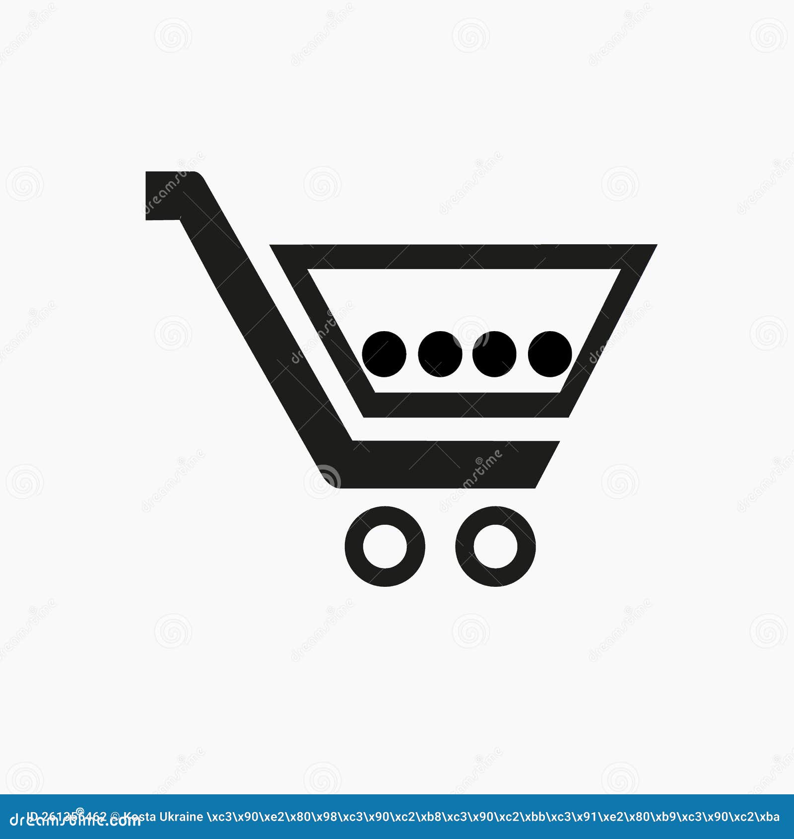 Vectorikoon winkelmandje vector illustratie. Illustration of korting ...