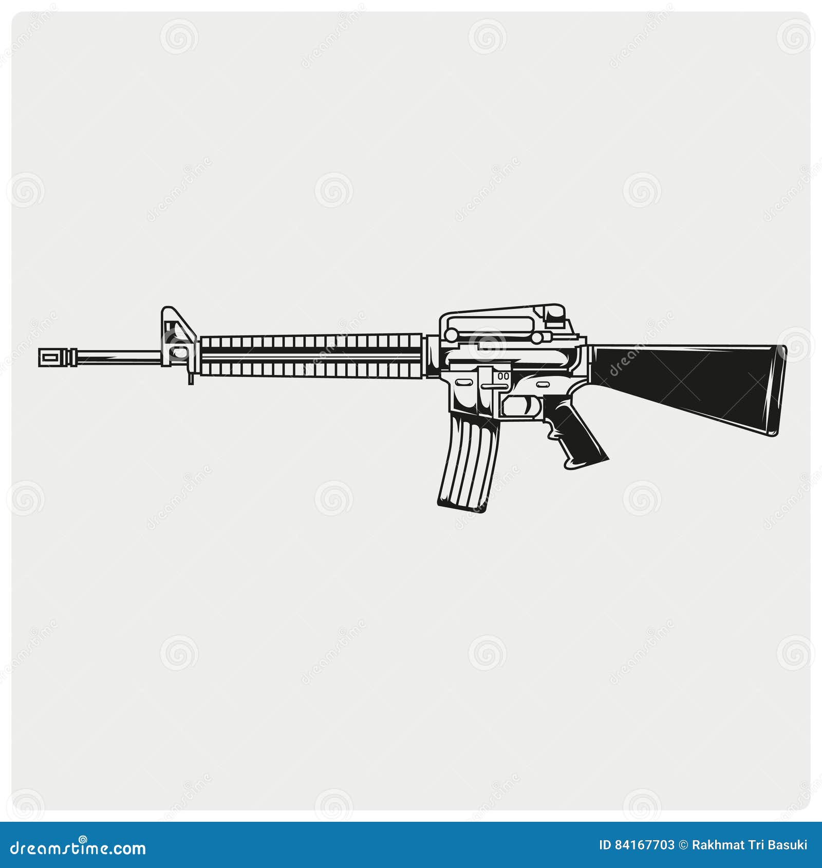 Vectorillustratie Van AR 15 Vector Illustratie - Illustration of ...