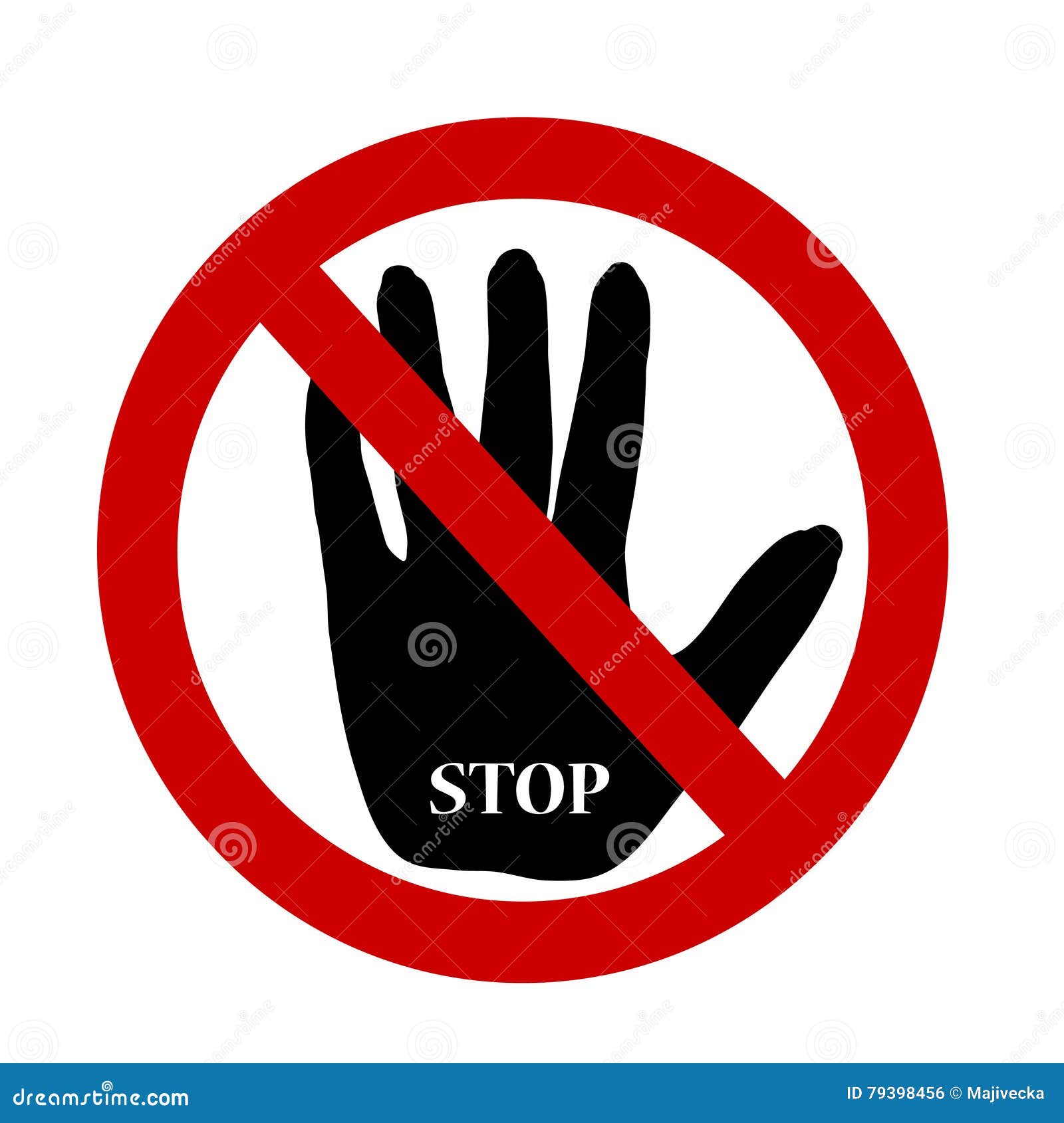 Vectorillustratie Van Een Verbod Op Ingang Stock Illustratie ...