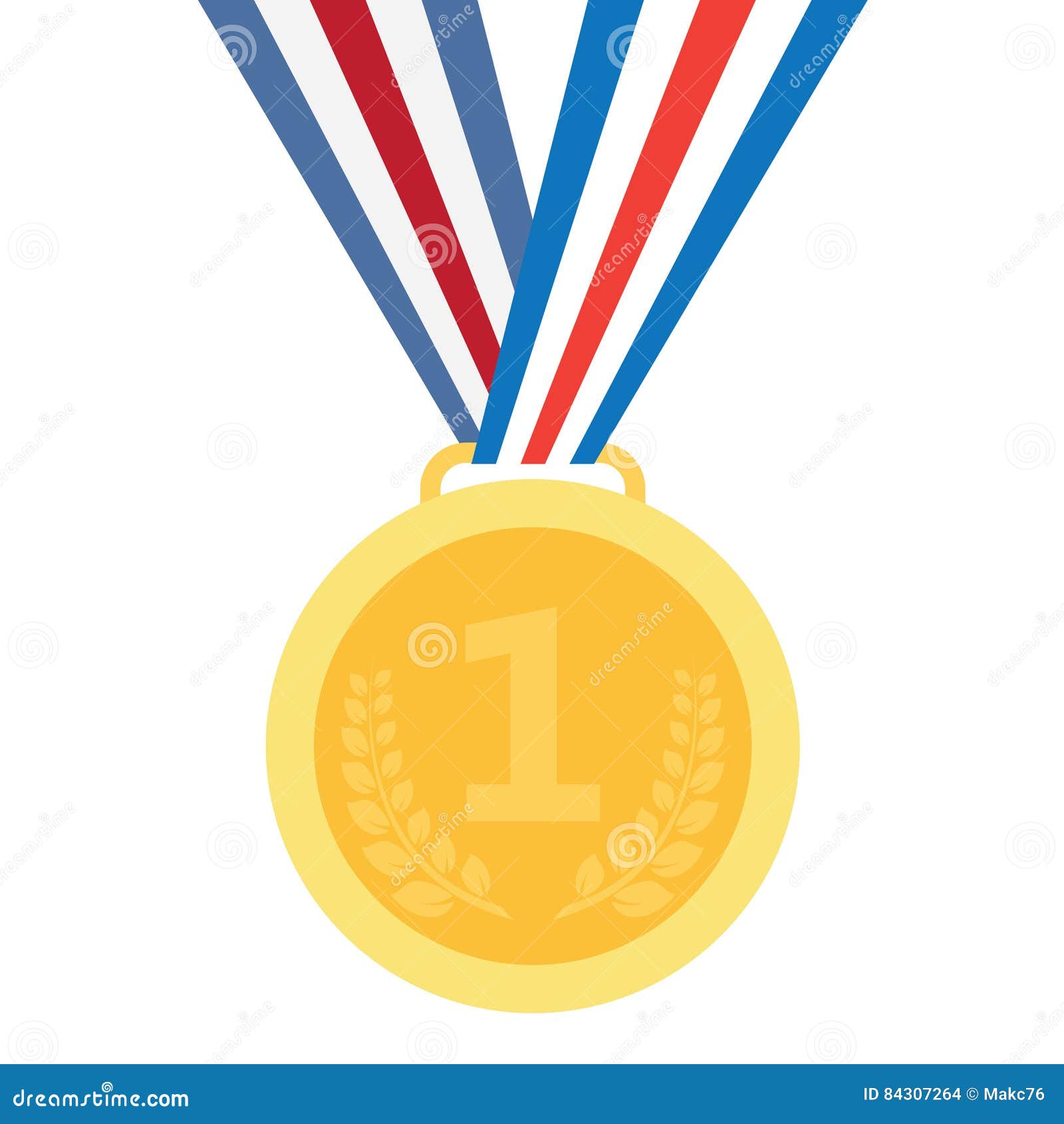 Vectorillustratie Van Gouden Medaille Vector Illustratie - Illustration ...