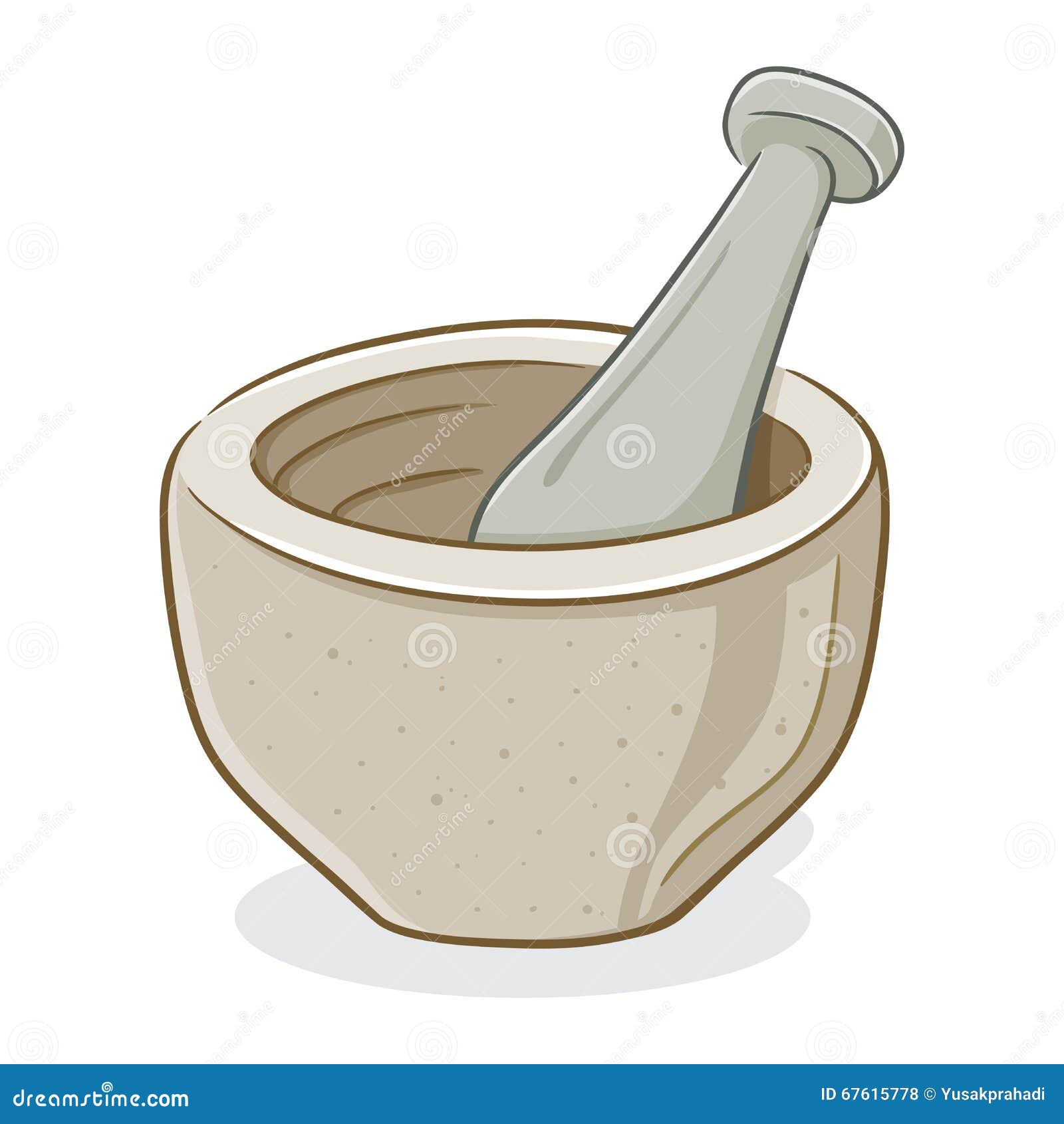 Vectorillustratie Van Mortier En Stamper Vector Illustratie ...