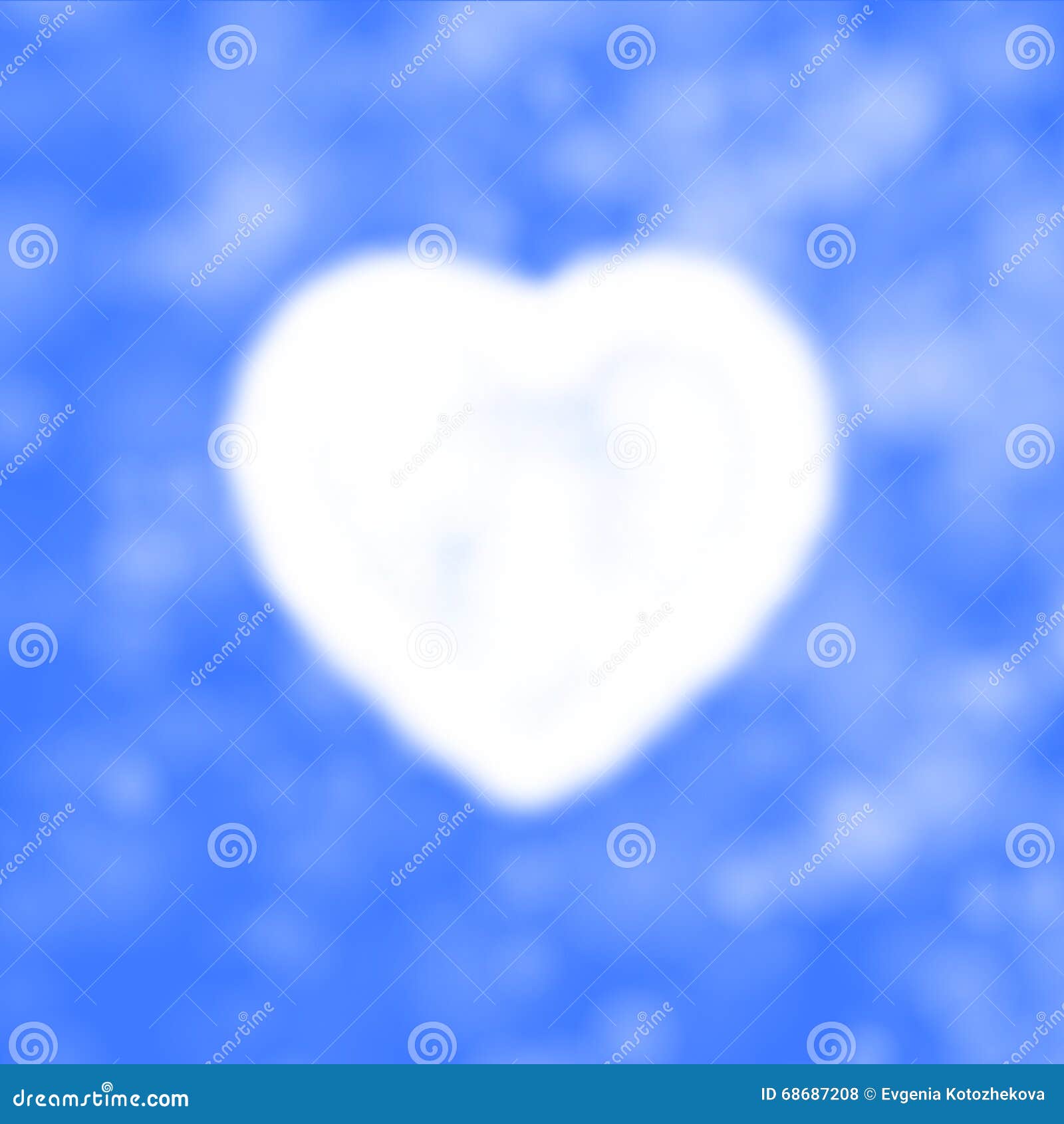 Vectorillustratie Van Wolk in De Vorm Van Hart Vector Illustratie ...