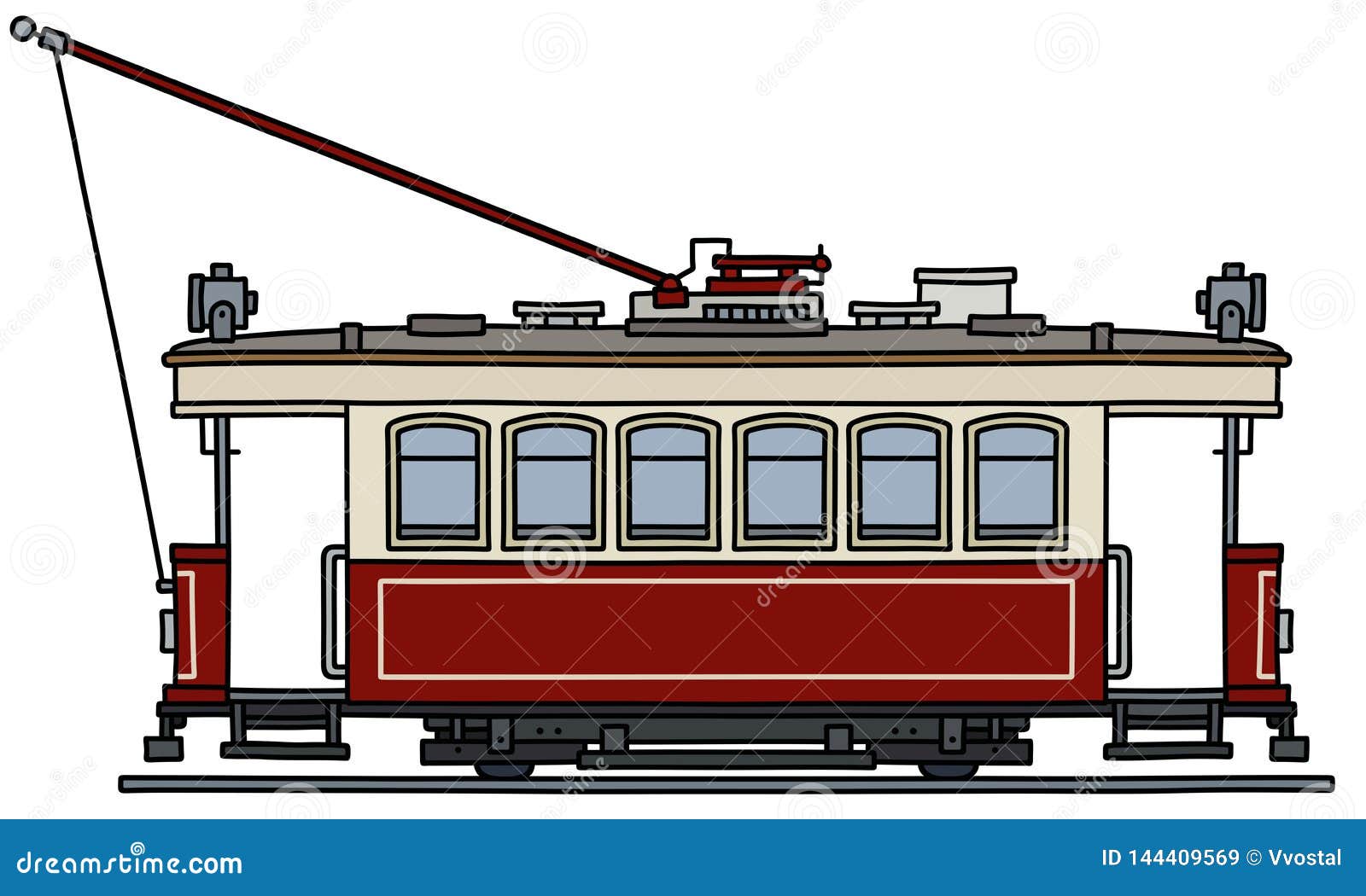 Tramway Drawing, Smiley Tramway Cartoon | CartoonDealer.com #114834711