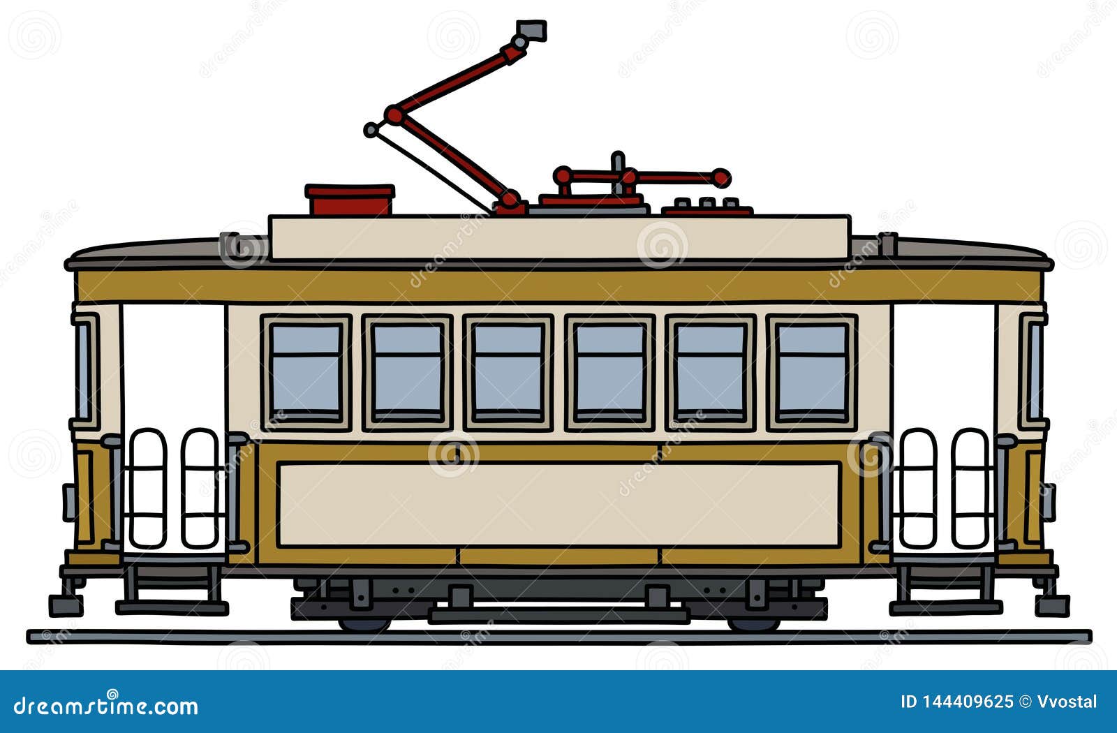 Tramway Drawing, Smiley Tramway Cartoon | CartoonDealer.com #114834711