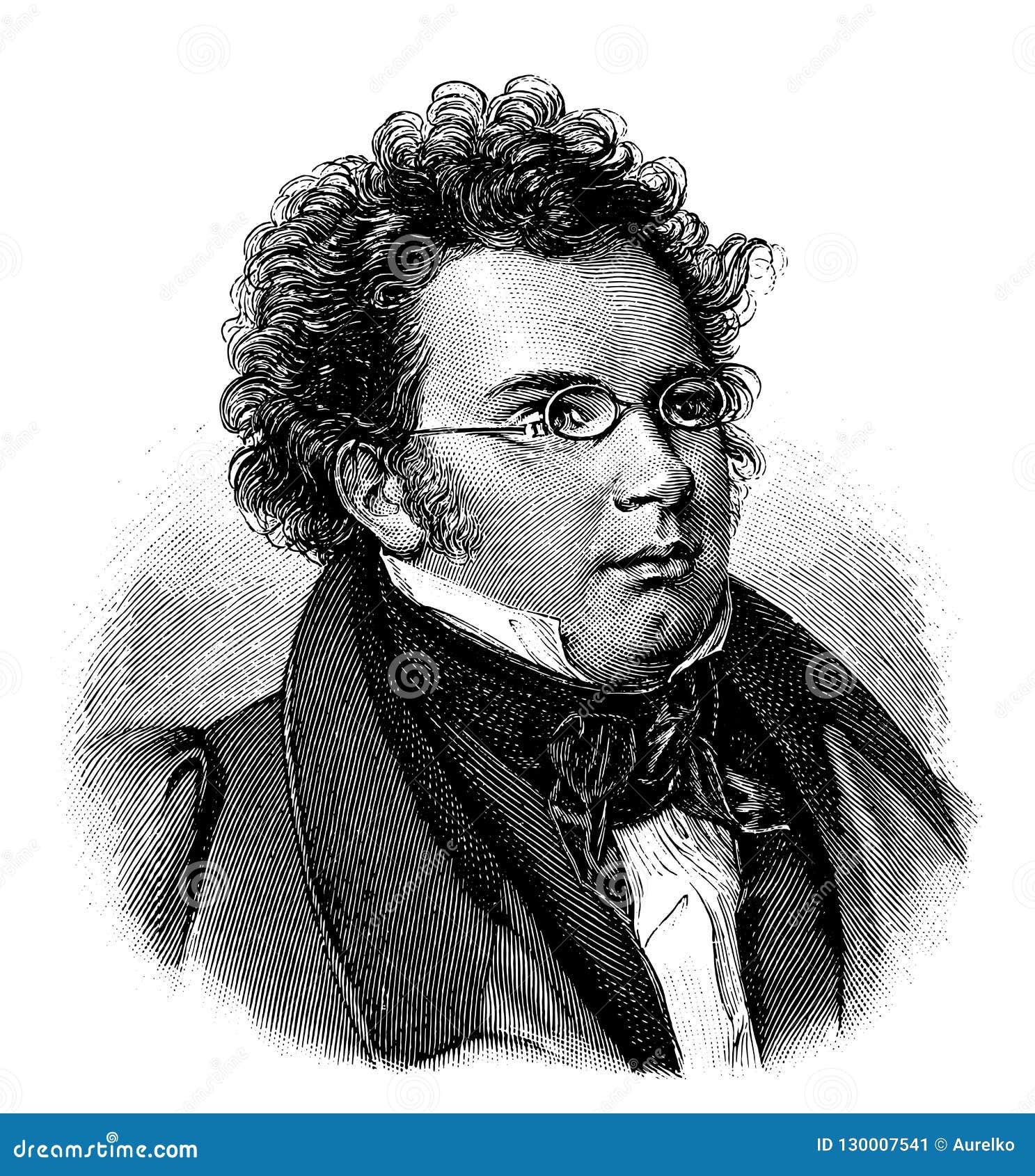 Franz Schubert Cartoon Character. Vector Illustration. | CartoonDealer ...
