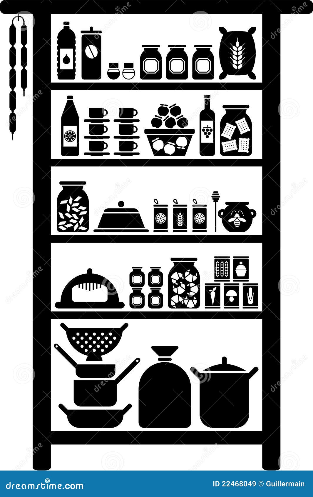Vectorized pantry stock vector. Illustration of decorative - 22468049