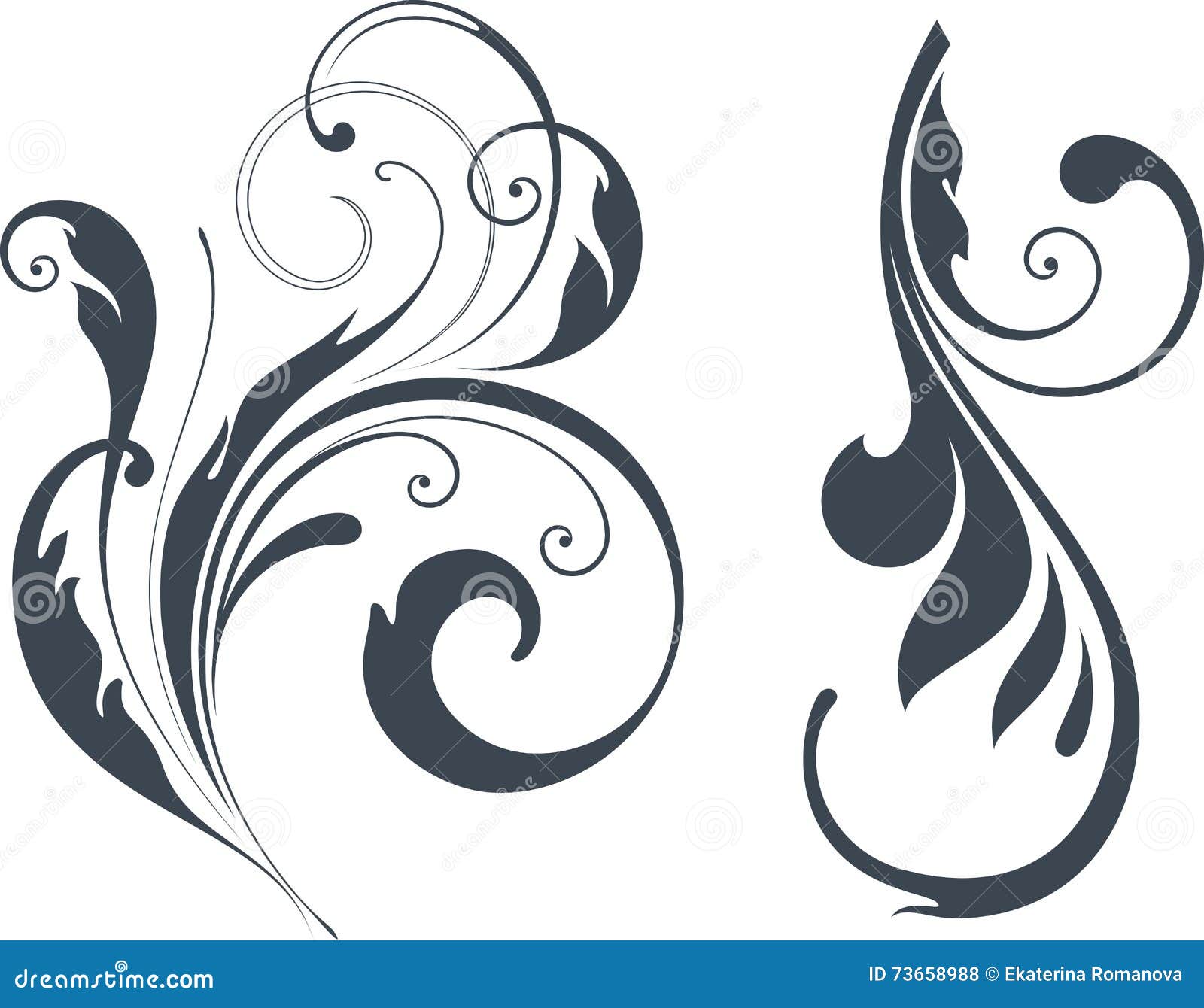 Vectorized Scroll Design Element | CartoonDealer.com #11169166