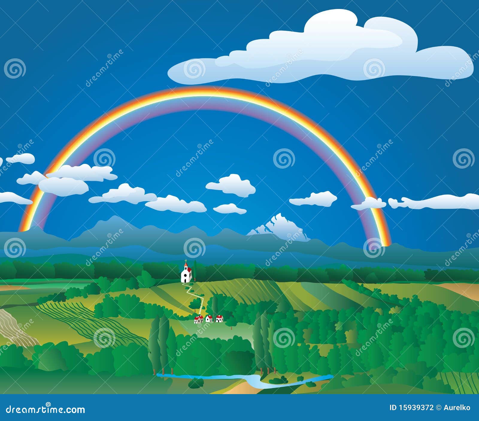 Vectorland Rainbow | CartoonDealer.com #15939372