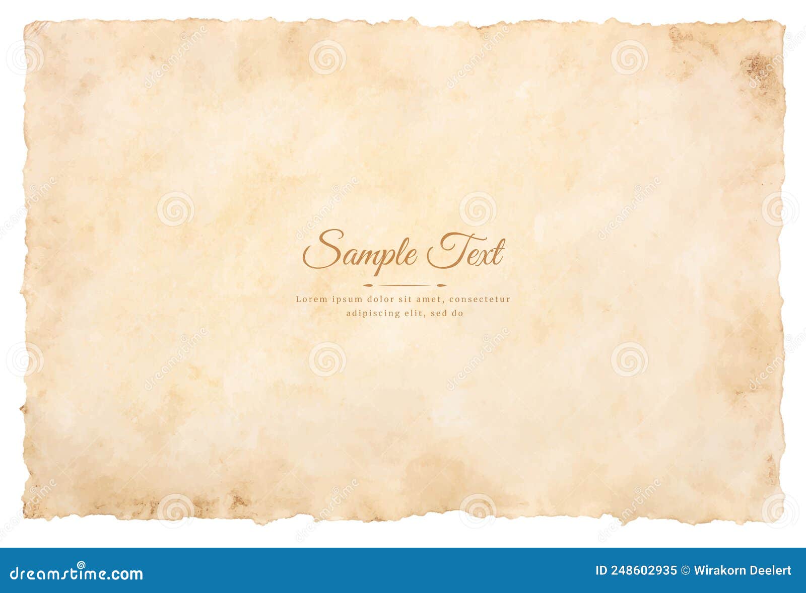 Vectoroud Perkamentpapier Oud Oud of Textuur Geïsoleerd Op Witte ...