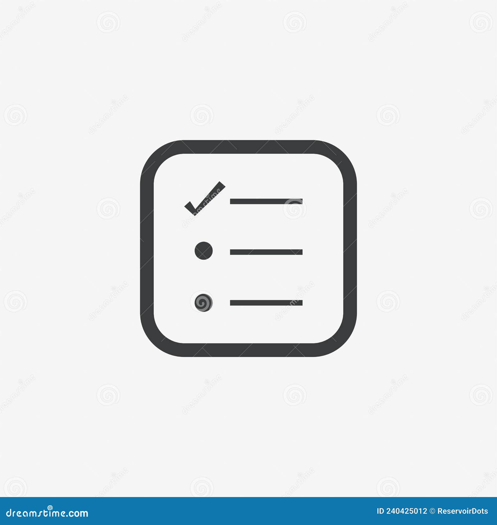 Vectorpictogram checklist vector illustratie. Illustration of lijst ...