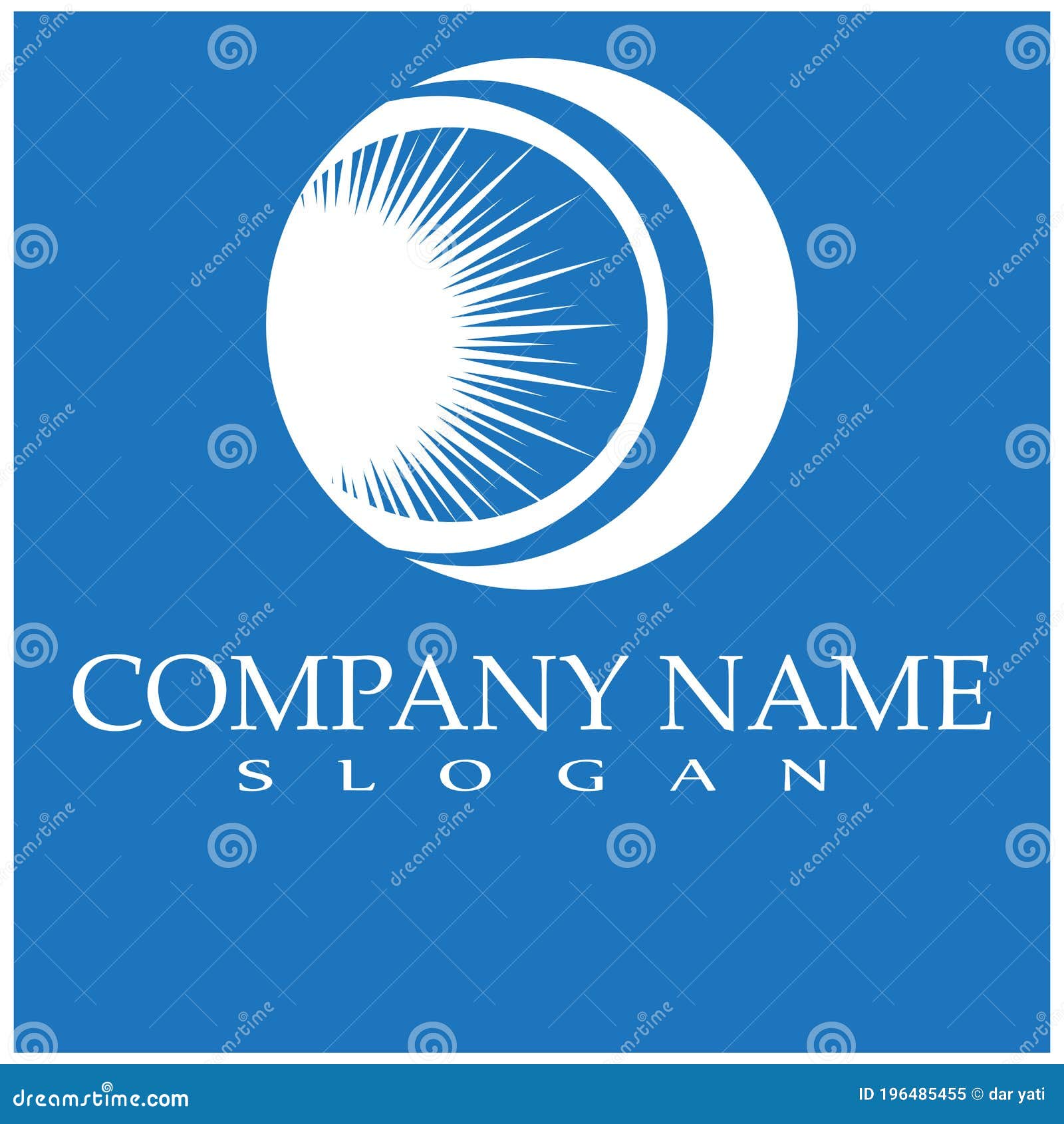 Vectorpictogram Logo Sjabloon Zon Vector Illustratie - Illustration of ...