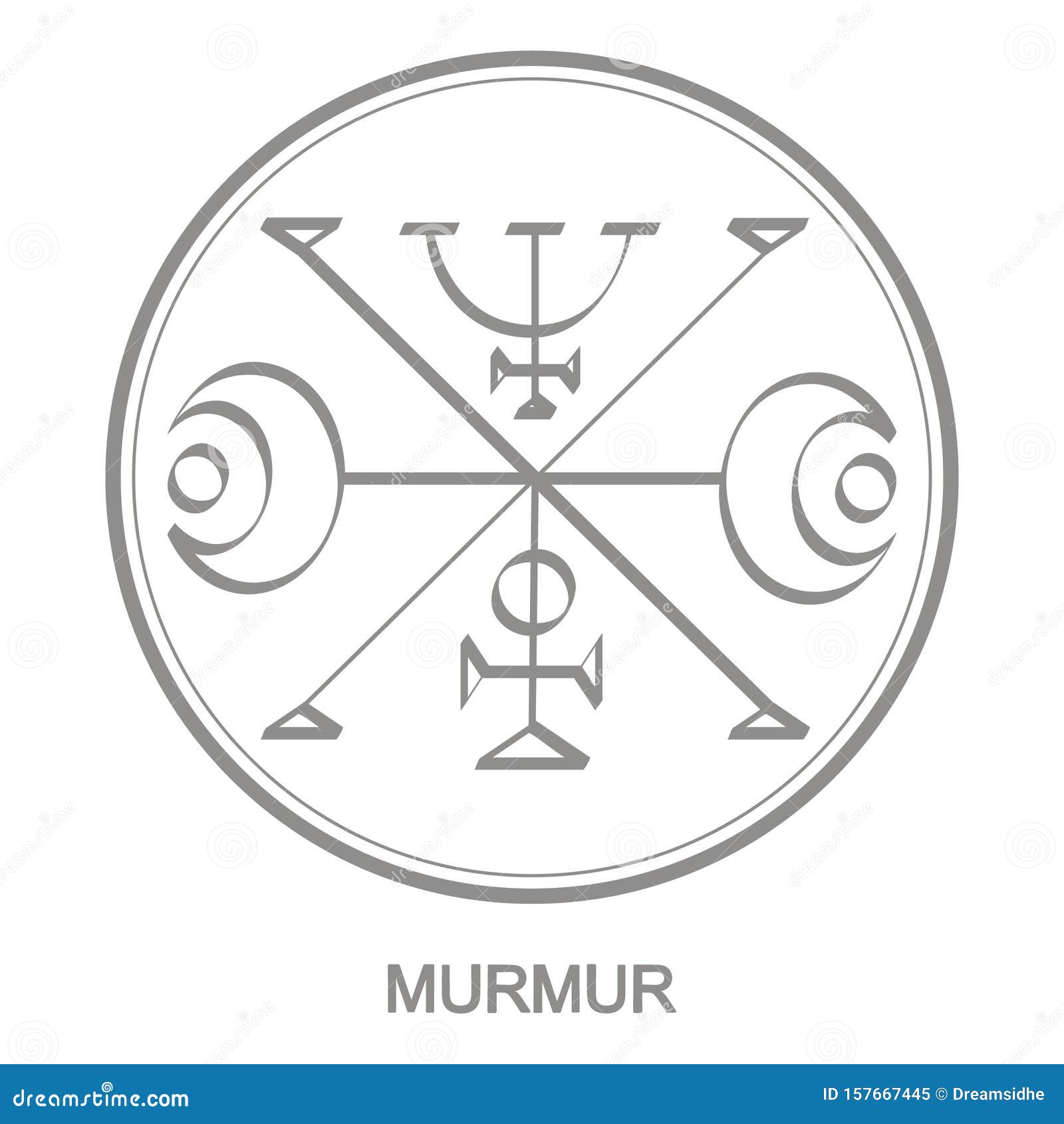 Vectorpictogram Met Symbool Van Demon Murmur Vector Illustratie ...