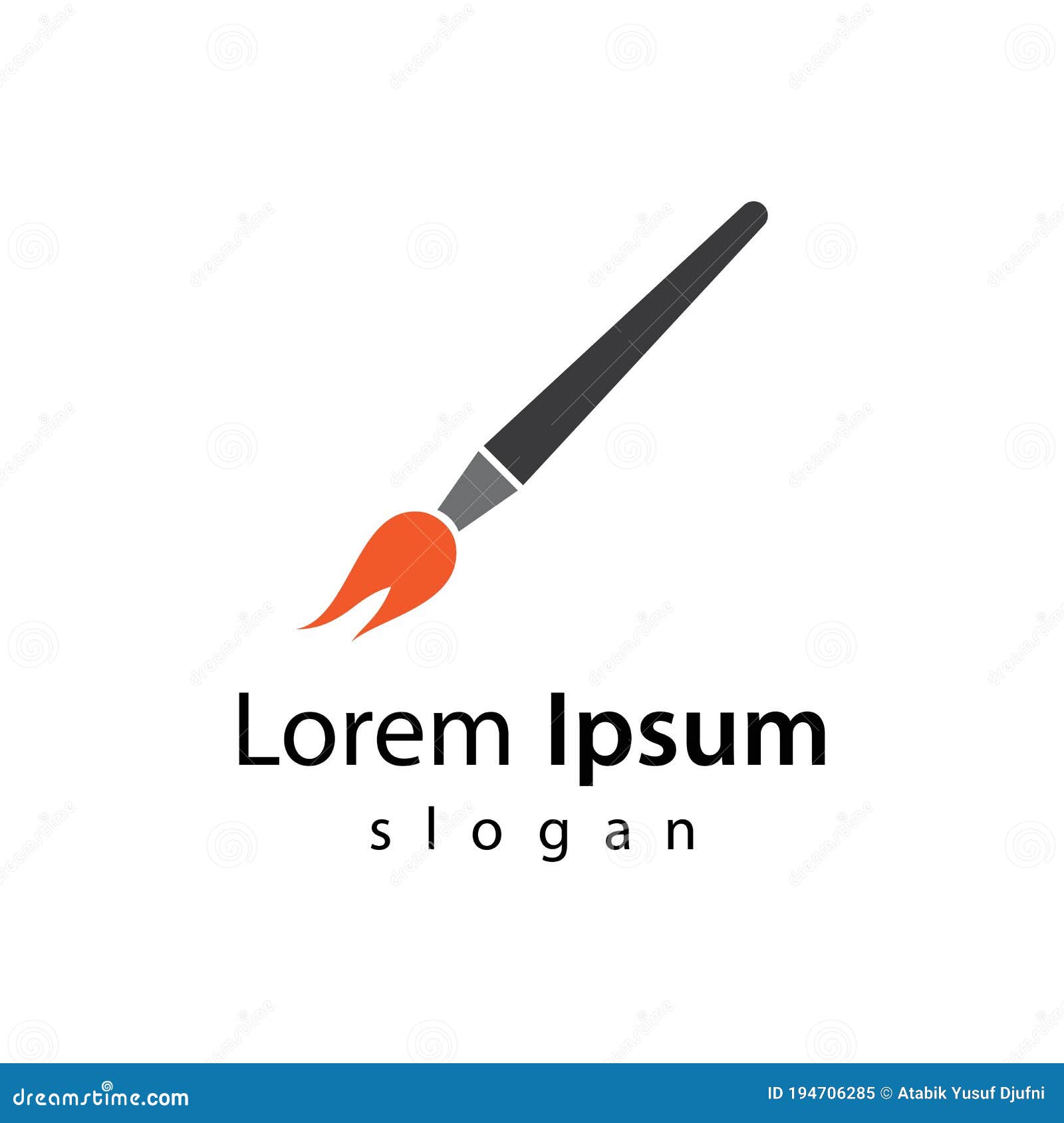 Vectorpictogram Penseellogo Vector Illustratie - Illustration of ...