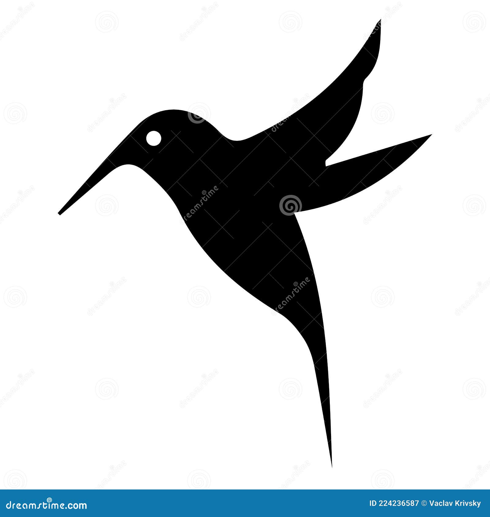 Vectorpictogram Voor Kolibrie. Vogelsymbool. Vectorstappen 10 Vector ...