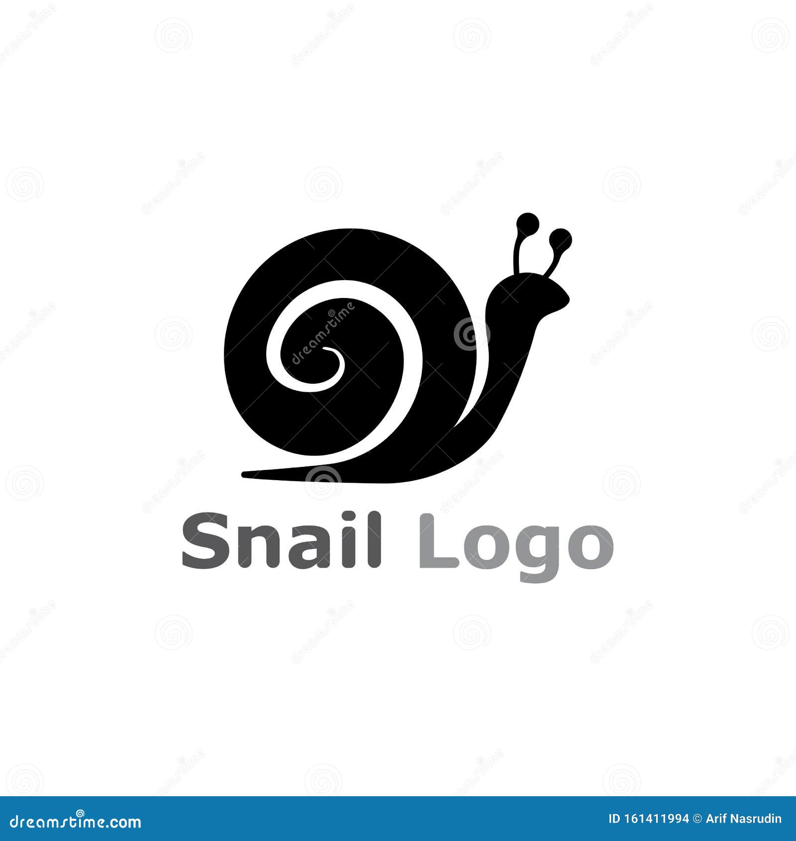 Vectorpictogramafbeelding Slakkenlogo Stock Illustratie - Illustration ...
