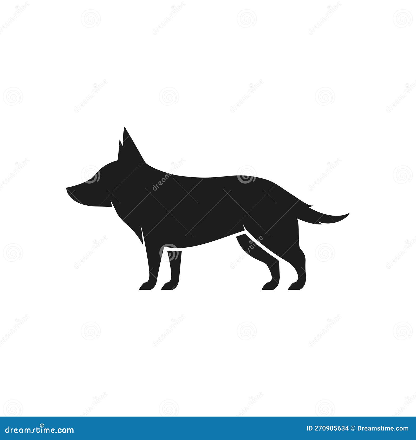 Vectorpictogramafbeelding Van Het Hondenlogo Vector Illustratie ...