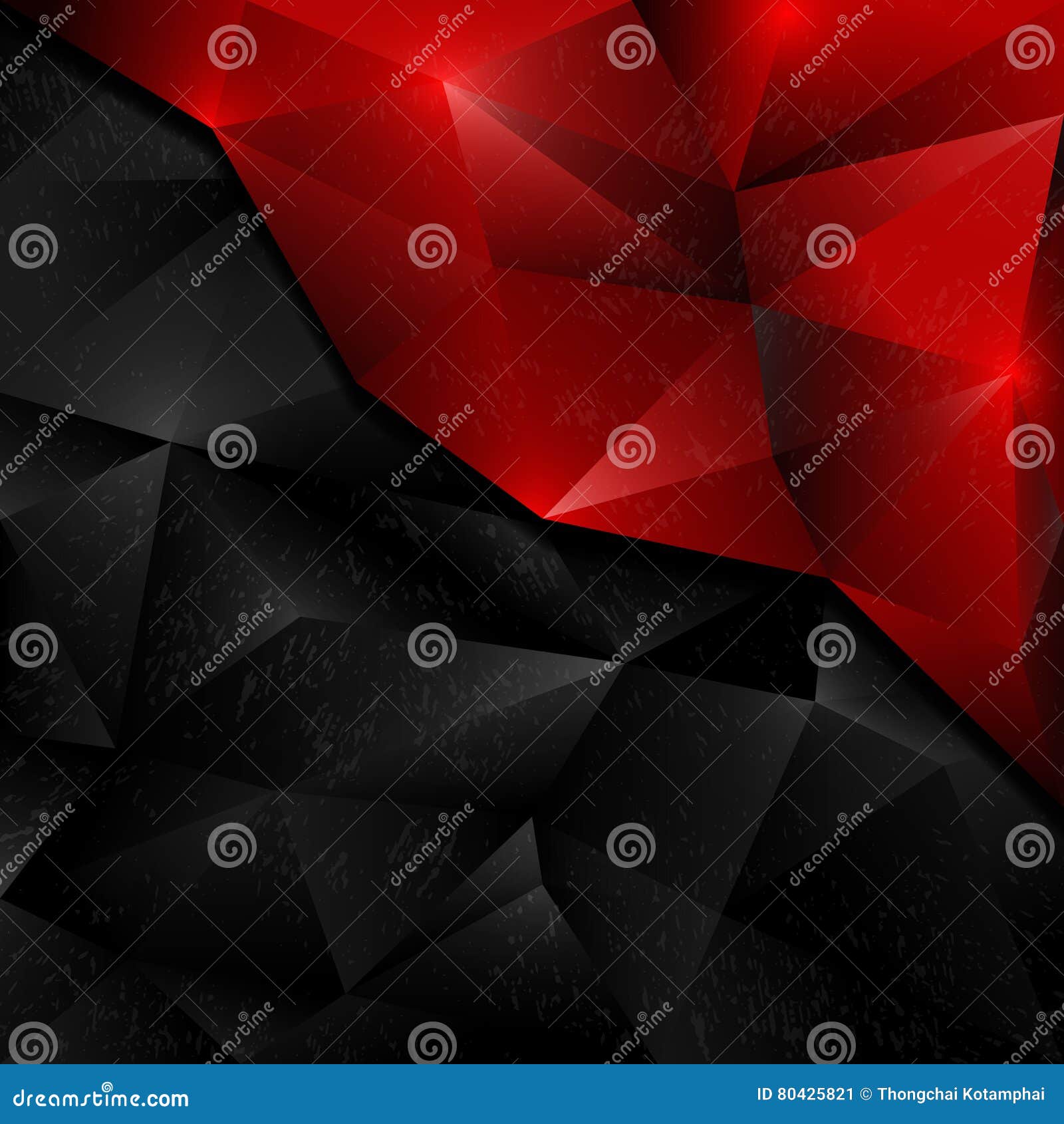Vectors Background Abstract Polygon Design Black & Red Stock Vector ...