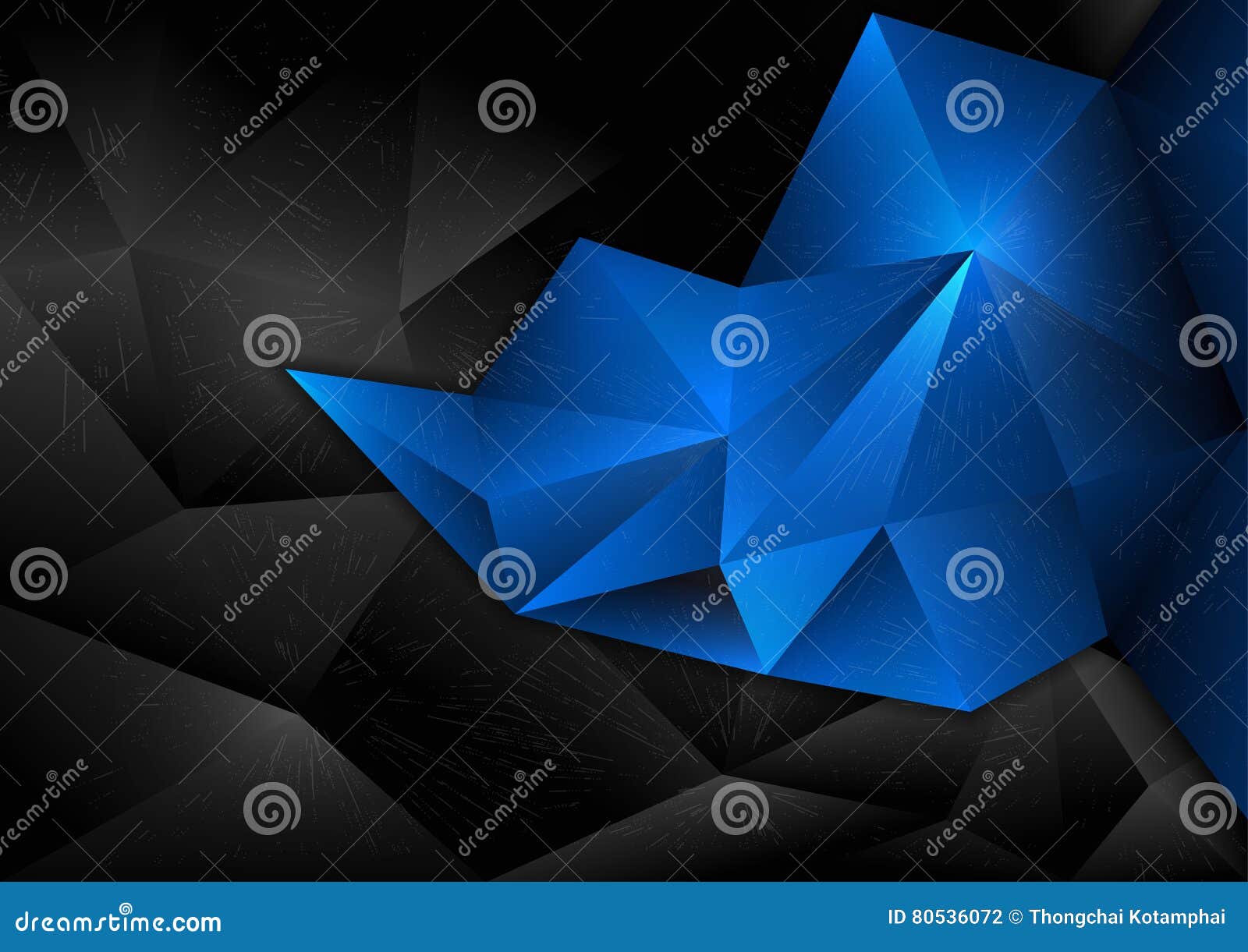 Vectors Background Abstract Polygon Design Blue Stock Illustration ...
