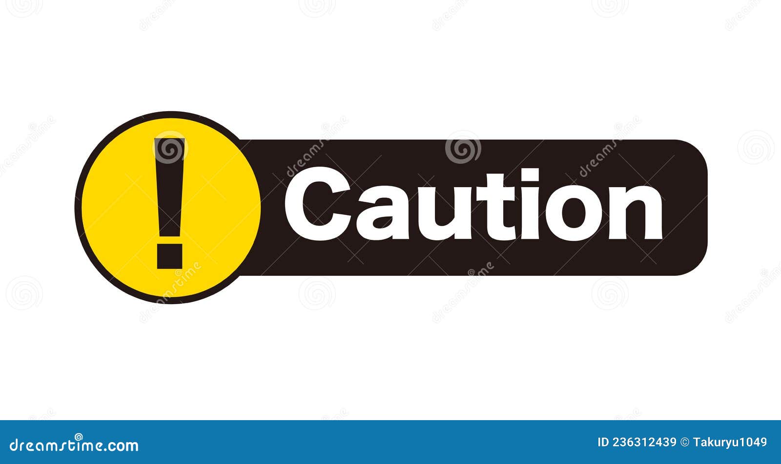 Caution Mark Icon and Caution Character. Vector. Stock Vector ...