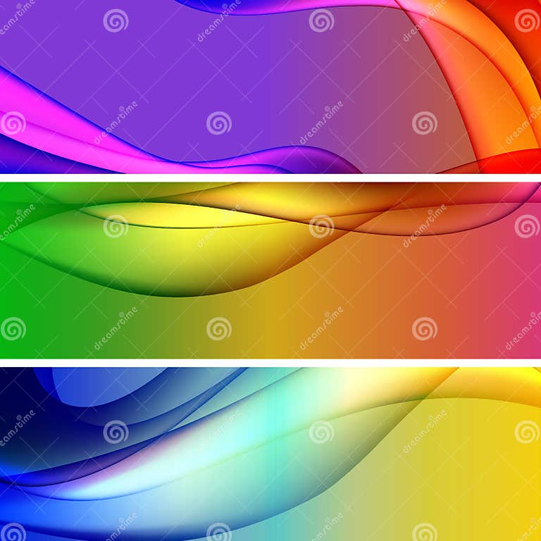 Vectors - Colorful Web Banners Backgrounds Stock Vector - Illustration ...