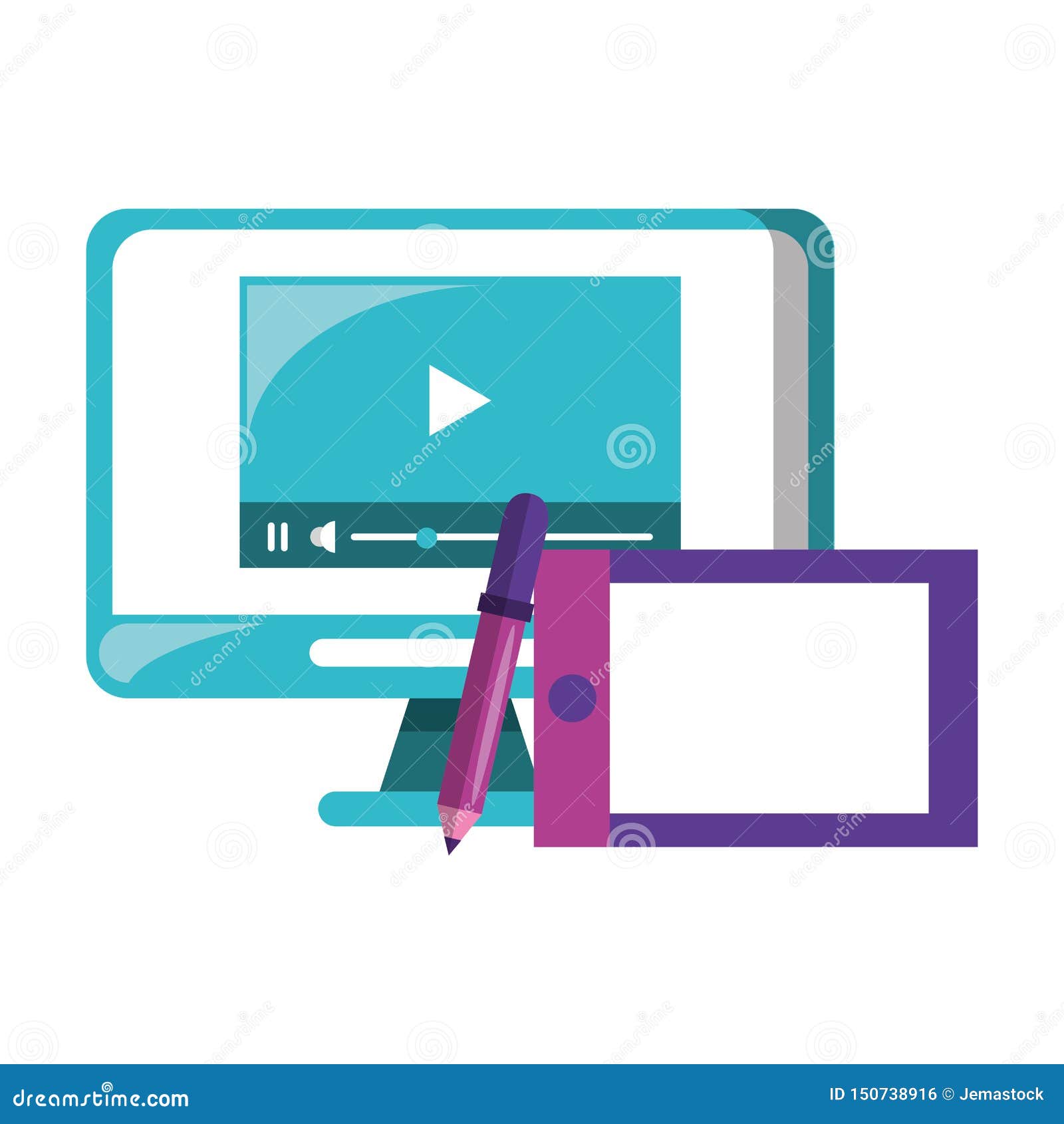 Vectors and Graphic Design Digital Tools Stock Vector - Illustration of ...