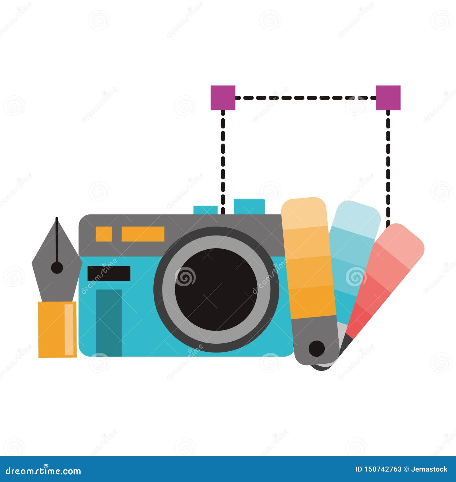 Vectors and Graphic Design Digital Tools Stock Vector - Illustration of ...