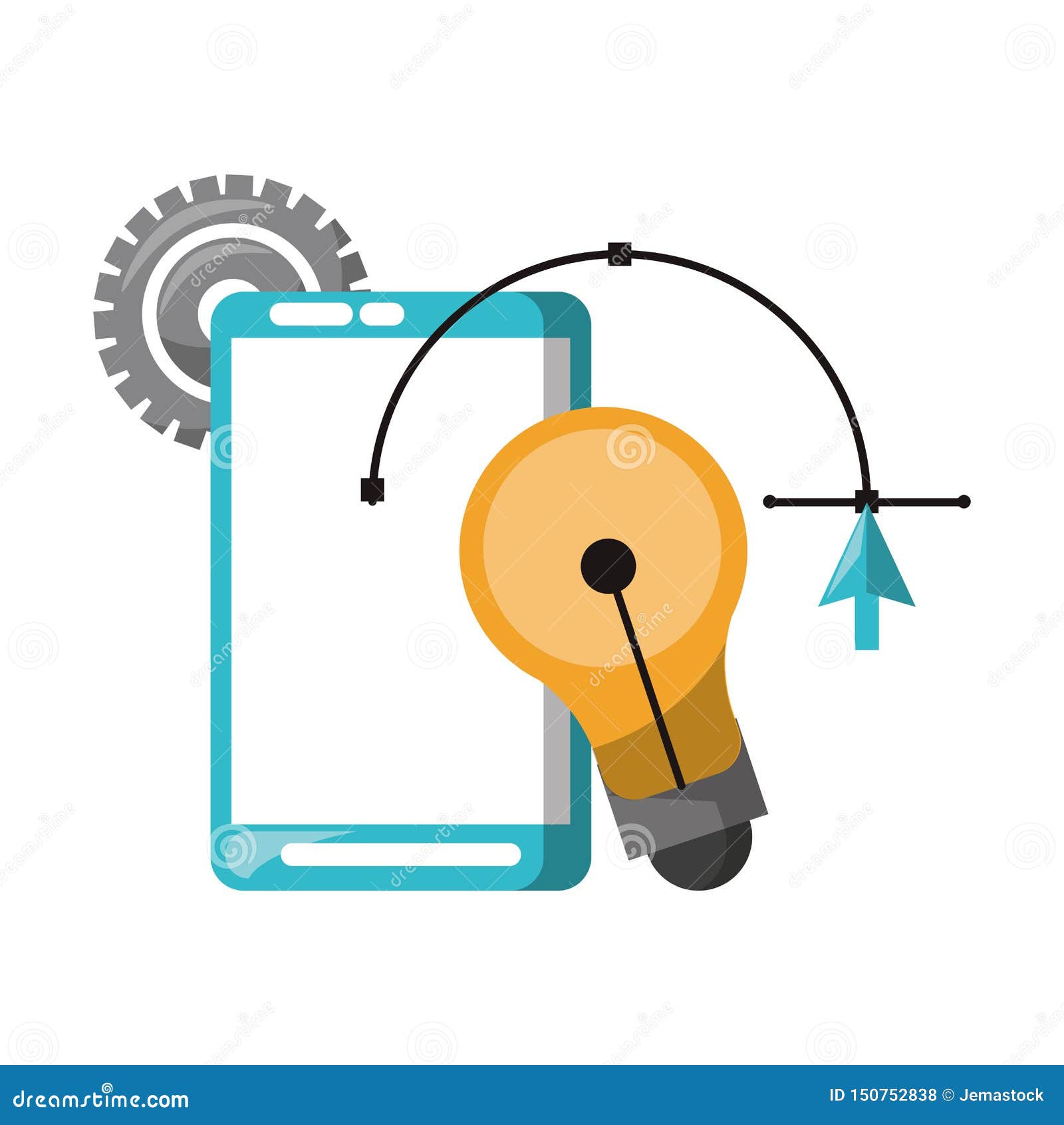 Vectors and Graphic Design Digital Tools Stock Vector - Illustration of ...