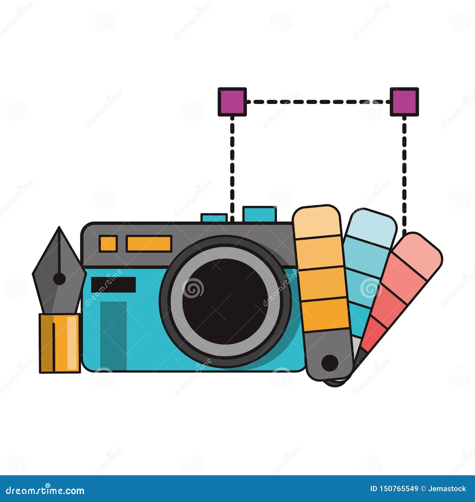 Vectors and Graphic Design Digital Tools Stock Vector - Illustration of ...