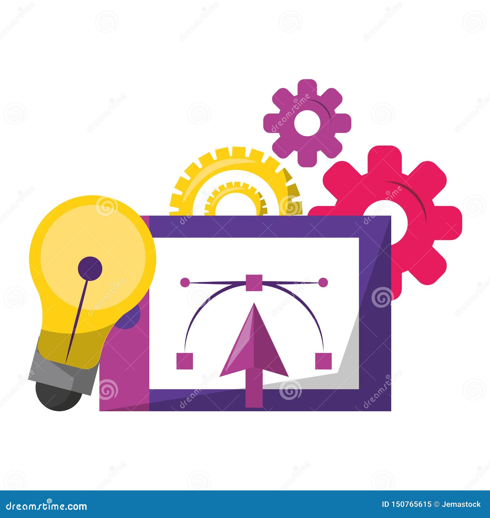 Vectors and Graphic Design Digital Tools Stock Vector - Illustration of ...