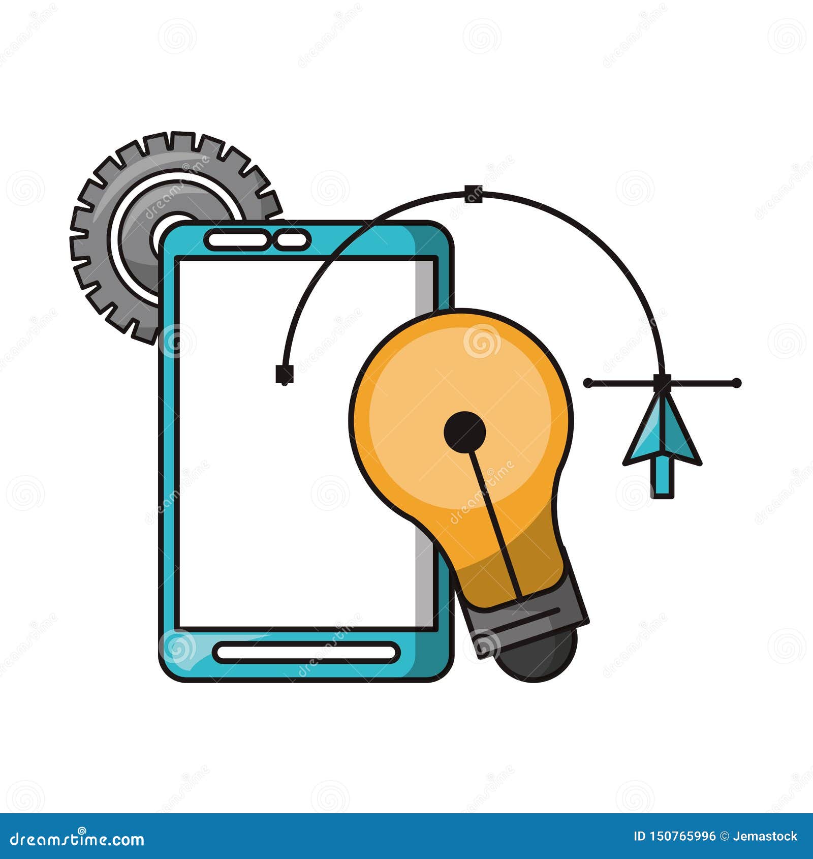 Vectors and Graphic Design Digital Tools Stock Vector - Illustration of ...