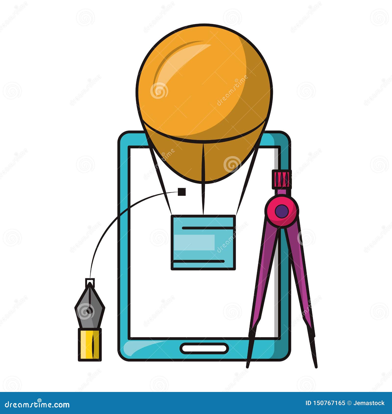 Vectors and Graphic Design Digital Tools Stock Vector - Illustration of ...