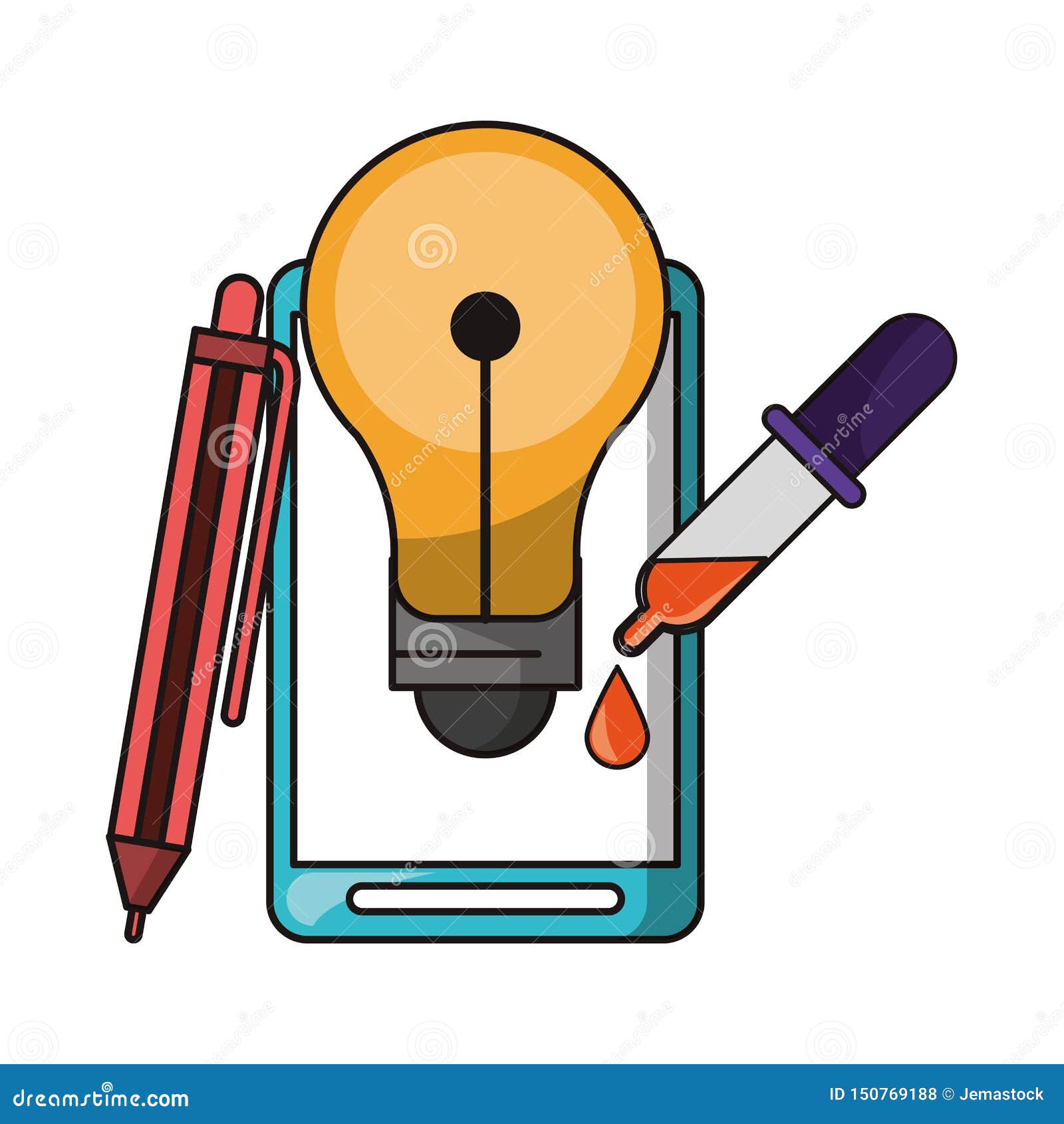 Vectors and Graphic Design Digital Tools Stock Vector - Illustration of ...