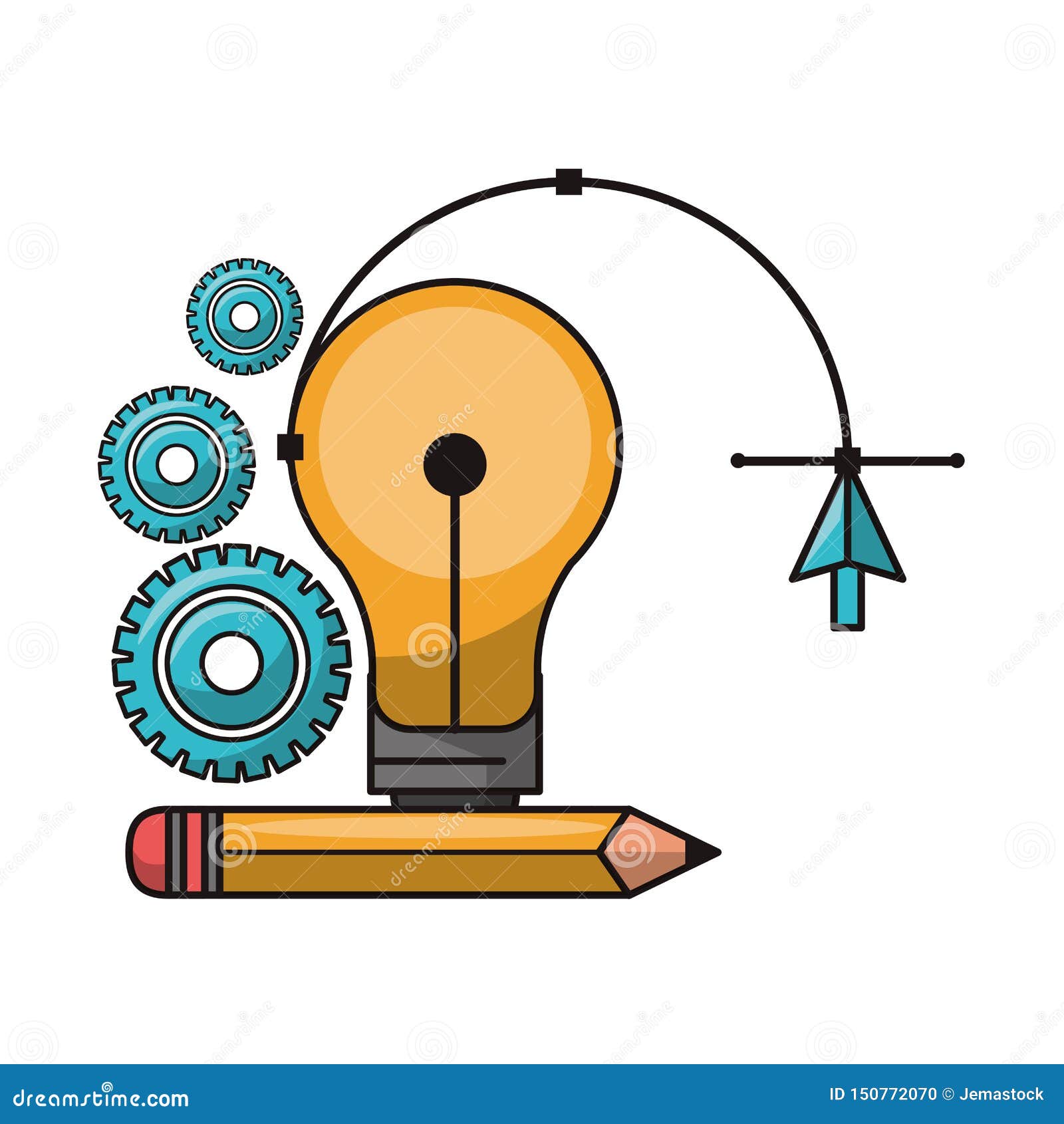 Vectors and Graphic Design Digital Tools Stock Vector - Illustration of ...