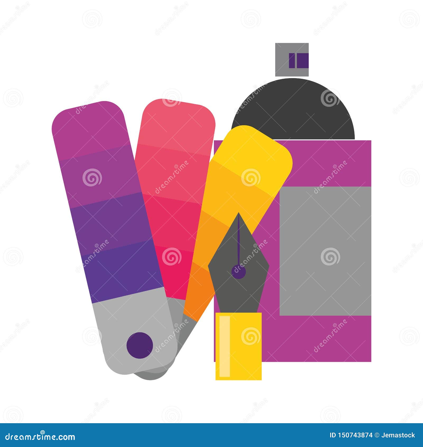 Vectors and Graphic Design Digital Tools Stock Vector - Illustration of ...