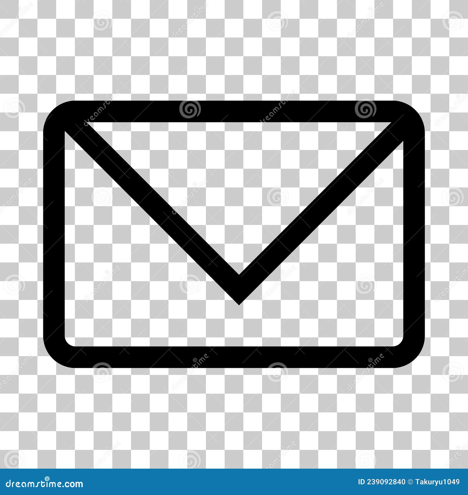 White Email Icon Transparent