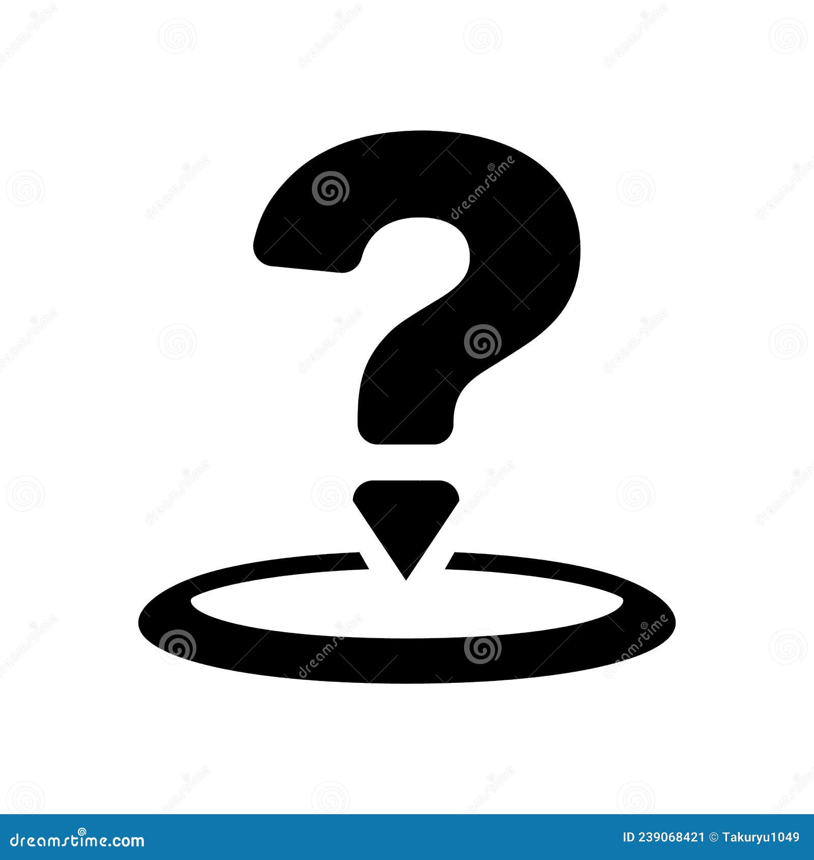 Simple Question Mark Icon. Vector. Stock Vector - Illustration of ...