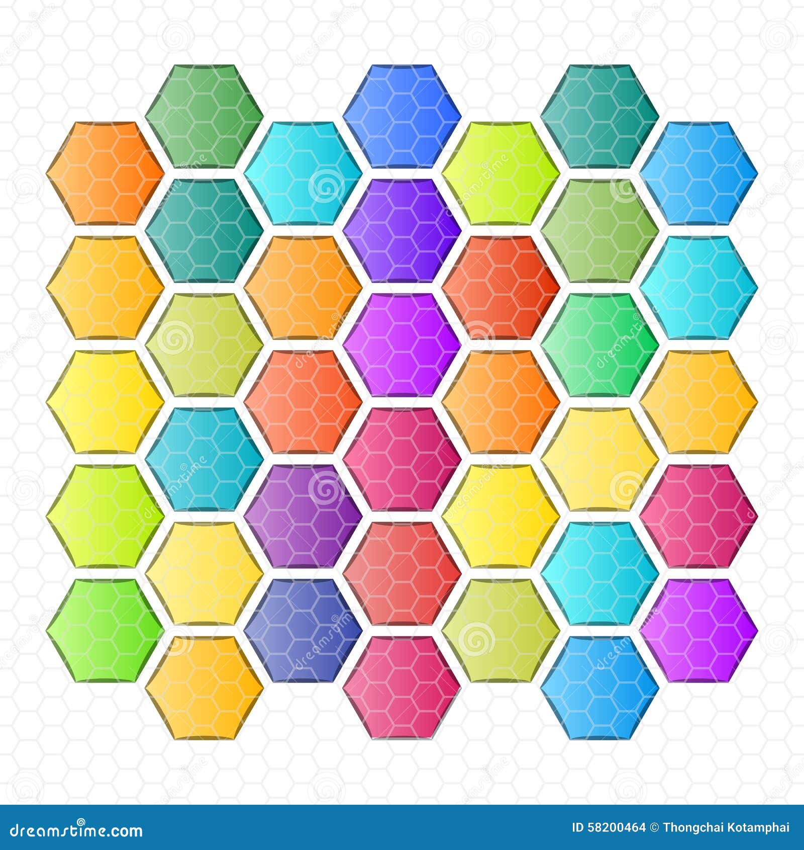 Vectors Rounded Hexagon Abstract Background Stock Vector - Illustration ...