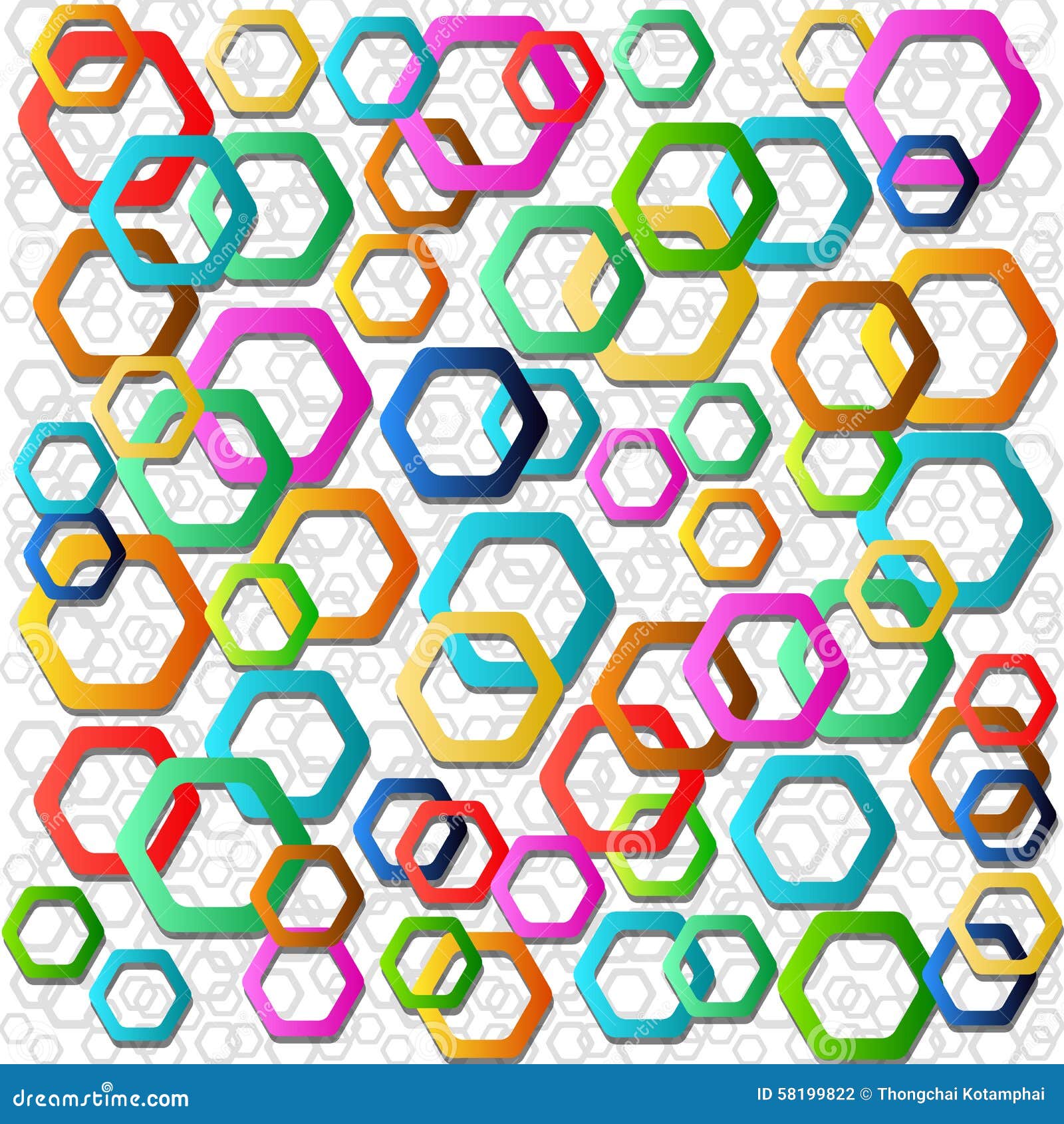 Vectors Rounded Hexagon Abstract Background Stock Illustration ...