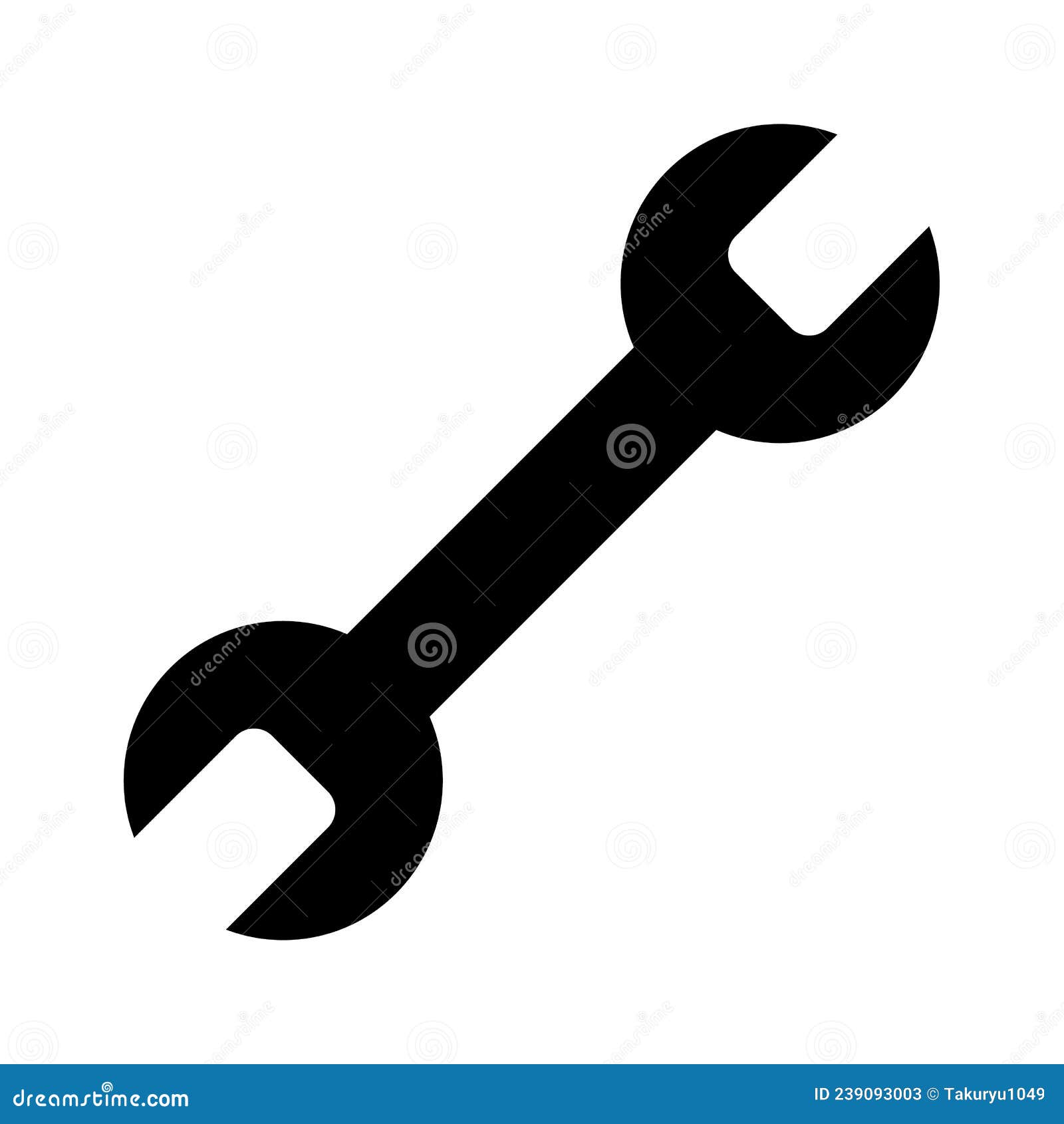 Spanner Icon Vector. Simple Flat Symbol. Tool Icon. Stock Vector - Illustration of design, logo ...